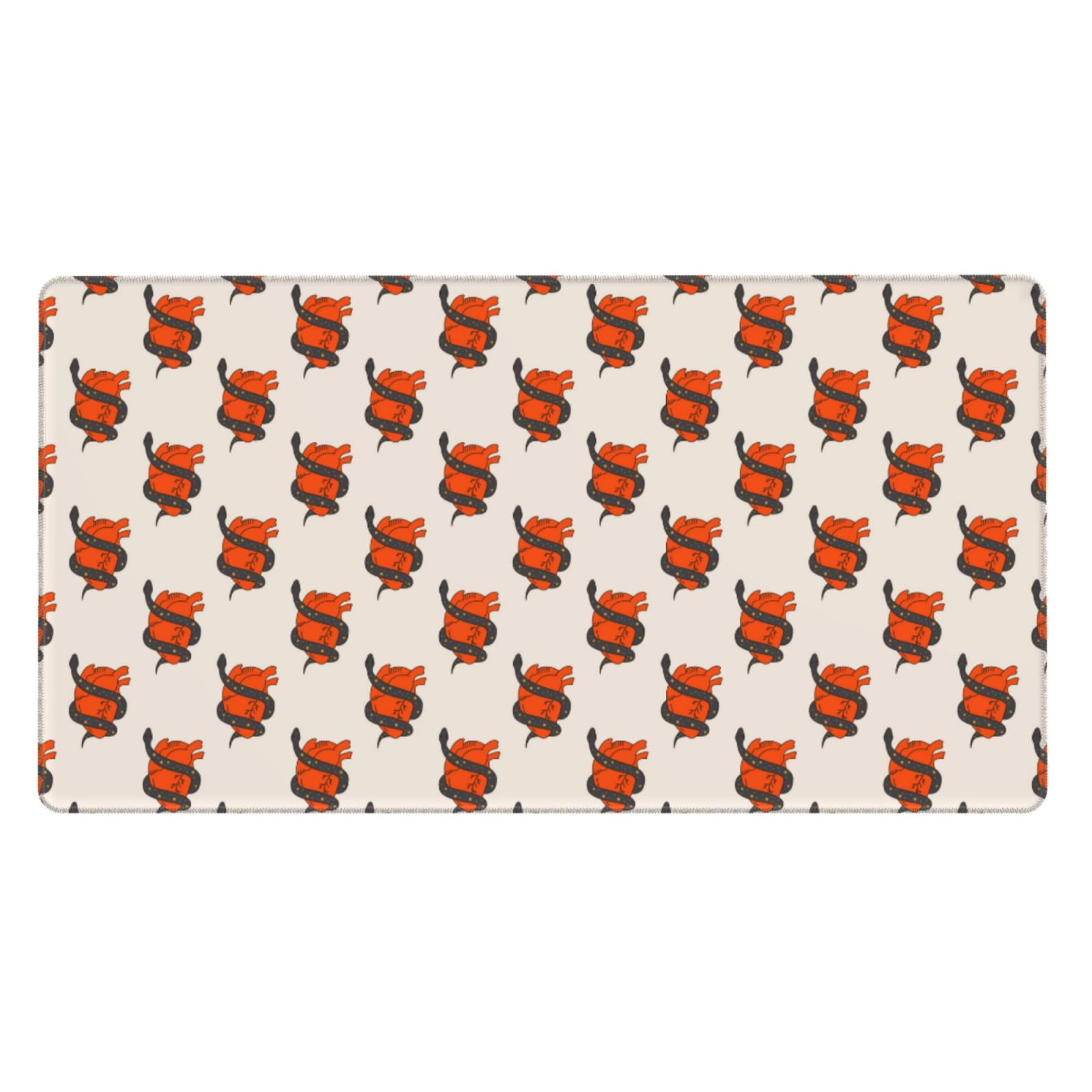 Kdxio Snake Around Heart Print Large Gaming Mouse Pad,Non-Slip Base ...