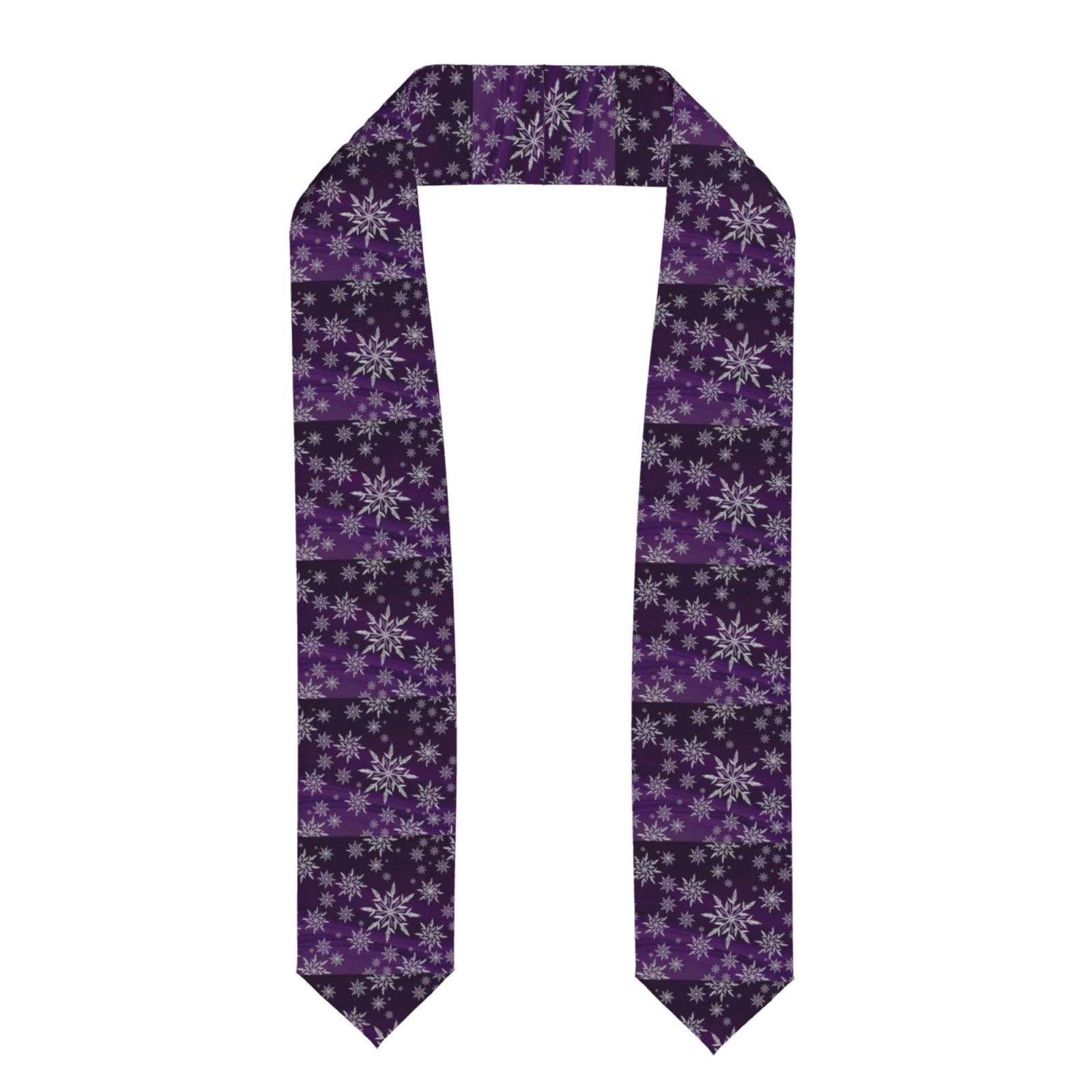 Kdxio Snowflake Gradient Purple Graduation Stole Class, Graduation Sash ...