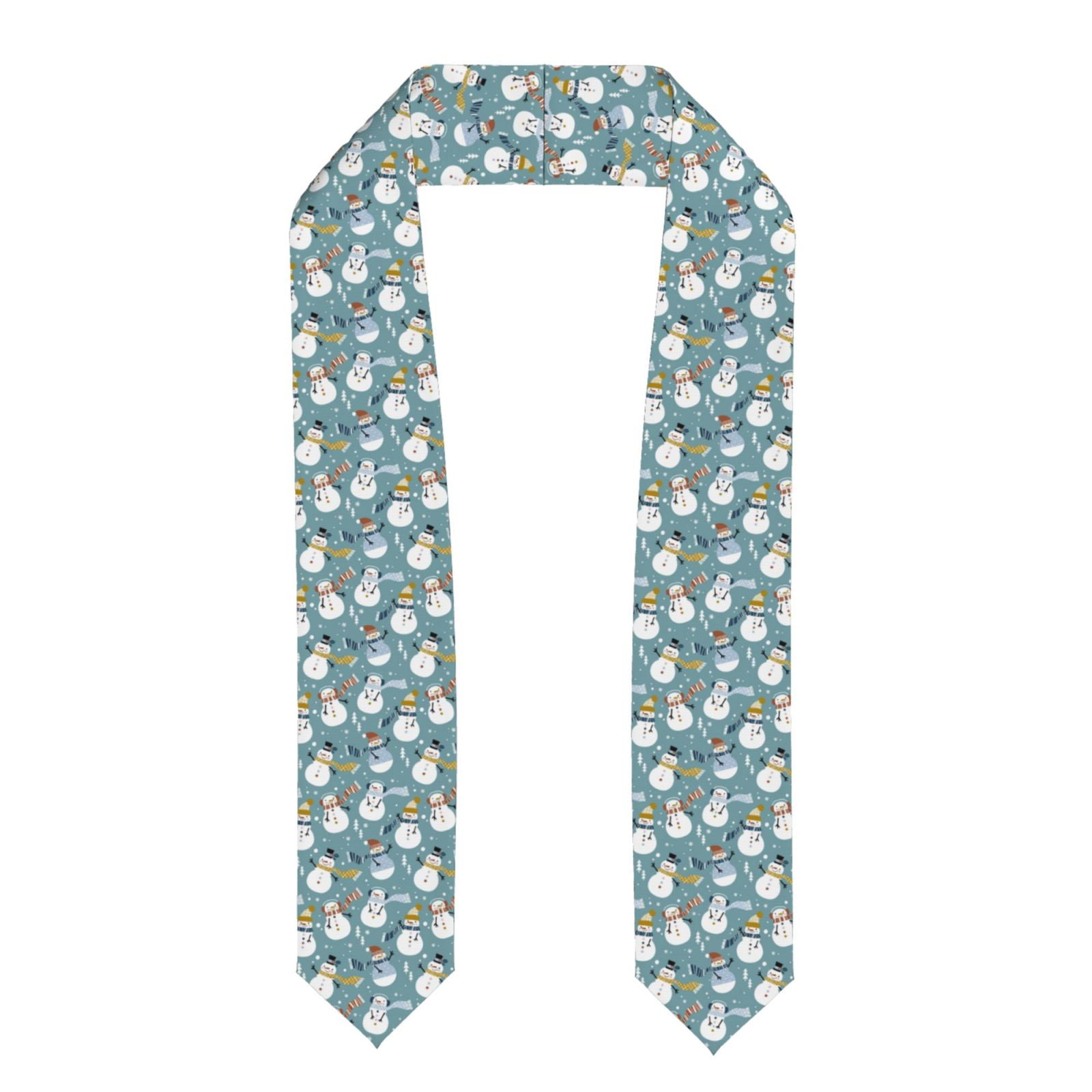 Kdxio Snowflake Scarf Snowman Graduation Stole Class, Graduation Sash ...