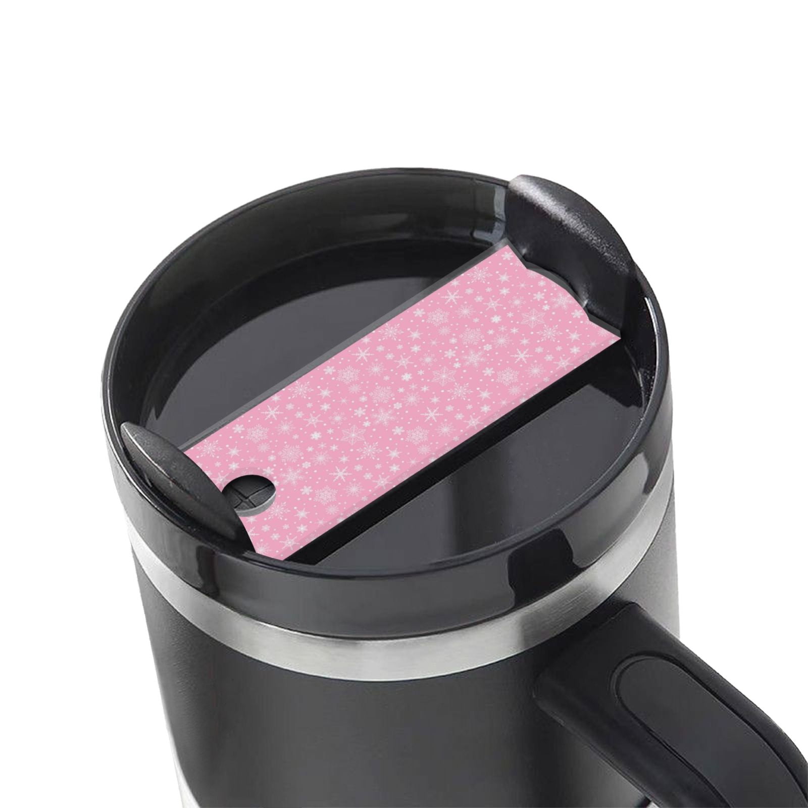 Kdxio Snowflake pink backgrounds Name Plate Compatible Stanley Cups ...
