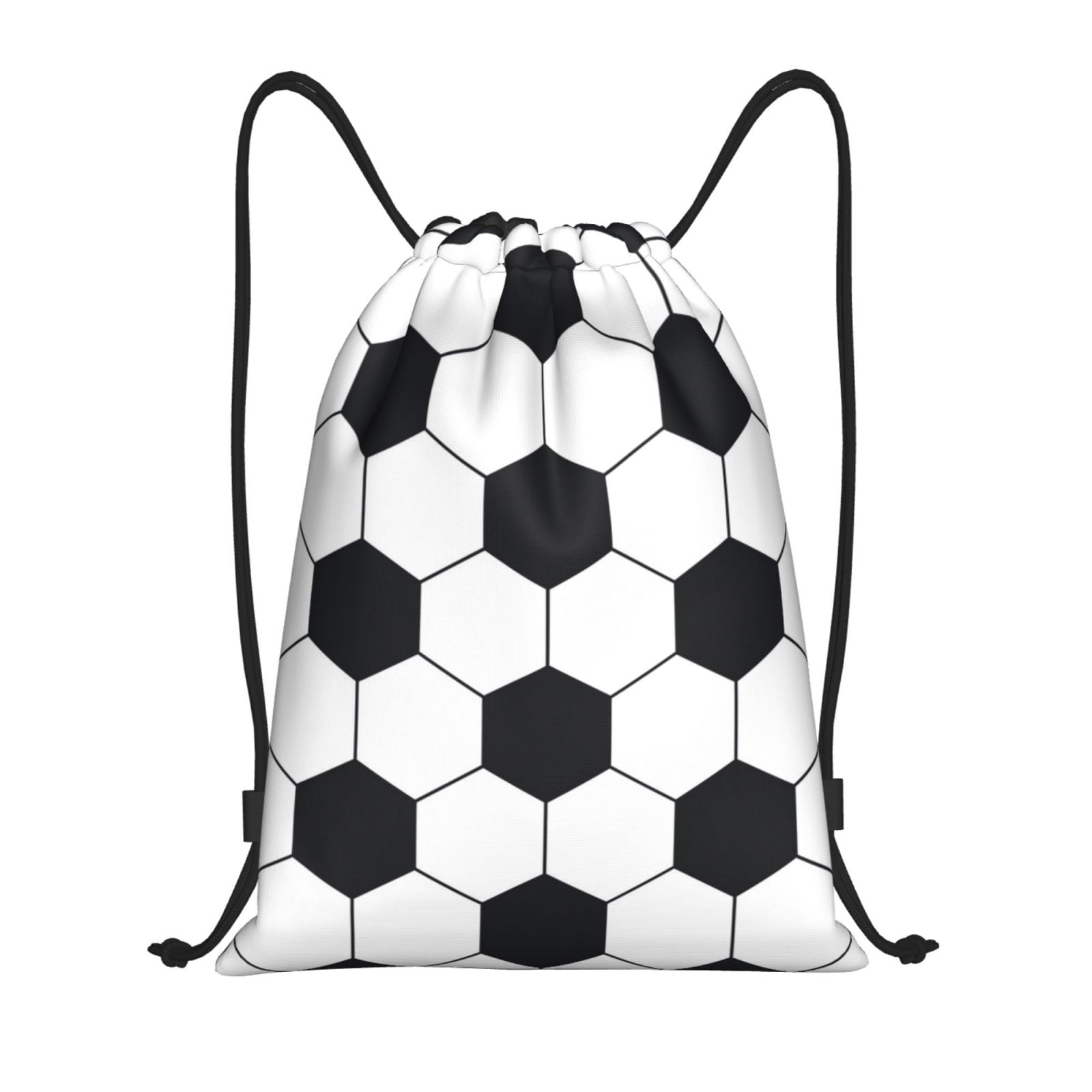 Kdxio Soccer Ball Print Drawstring Backpack Bag,Waterproof Draw String ...