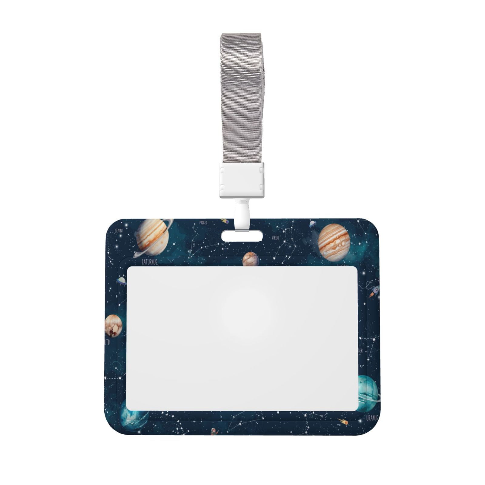 Kdxio Solar System And Planets Card Badge Holder Work Badge Sleeve for ...