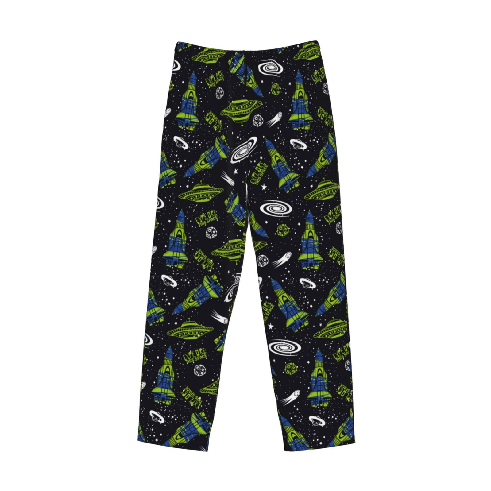 Kdxio Space Rockets Print Men's Sleep Pajama Pant Lounge Pants with ...