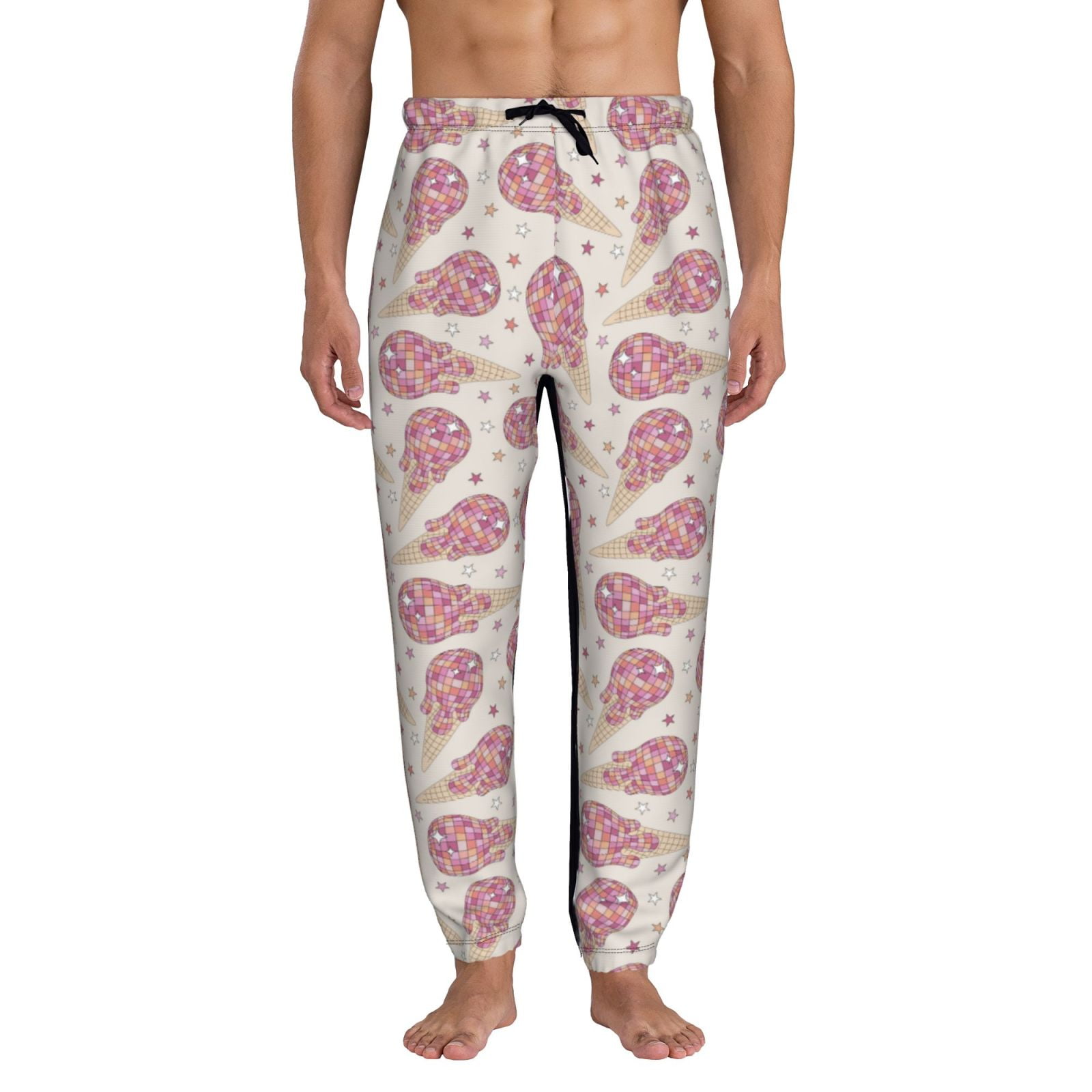 Kdxio Sparkling Ice Cream Pattern Joggers,Sweatpants for Men with ...