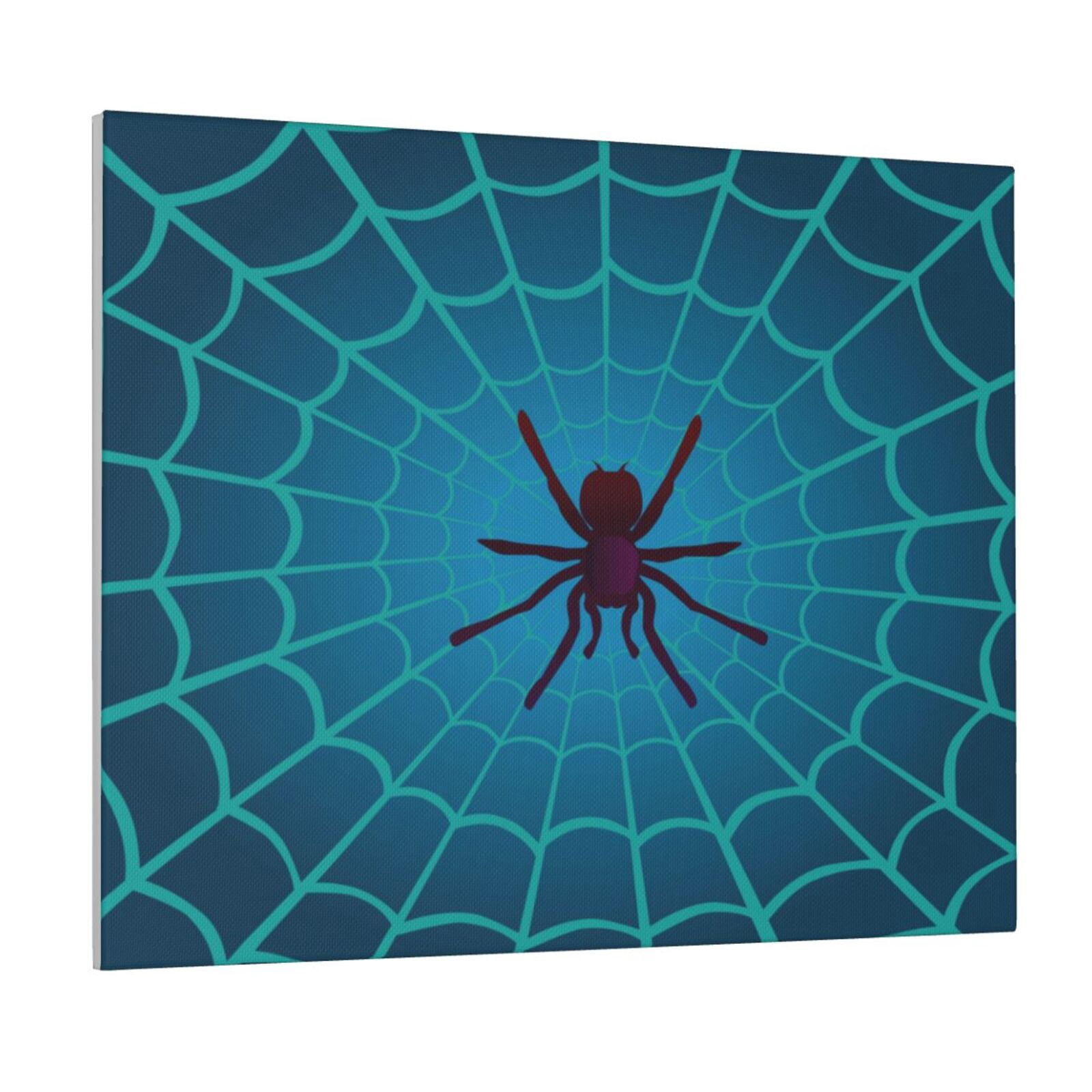 Kdxio Spider And Cobweb Pattern Canvas Wall Art for Living Room Wall ...