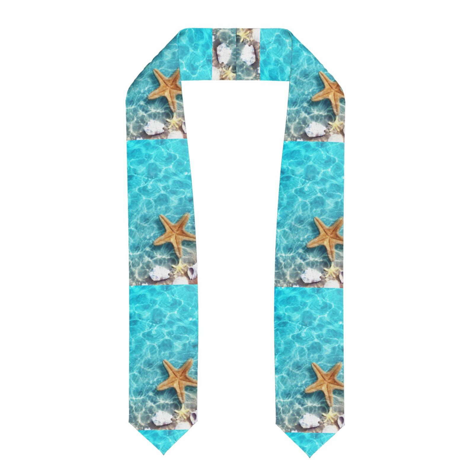Kdxio Starfish And Seashell On The Beach 1 Graduation Stole Class ...