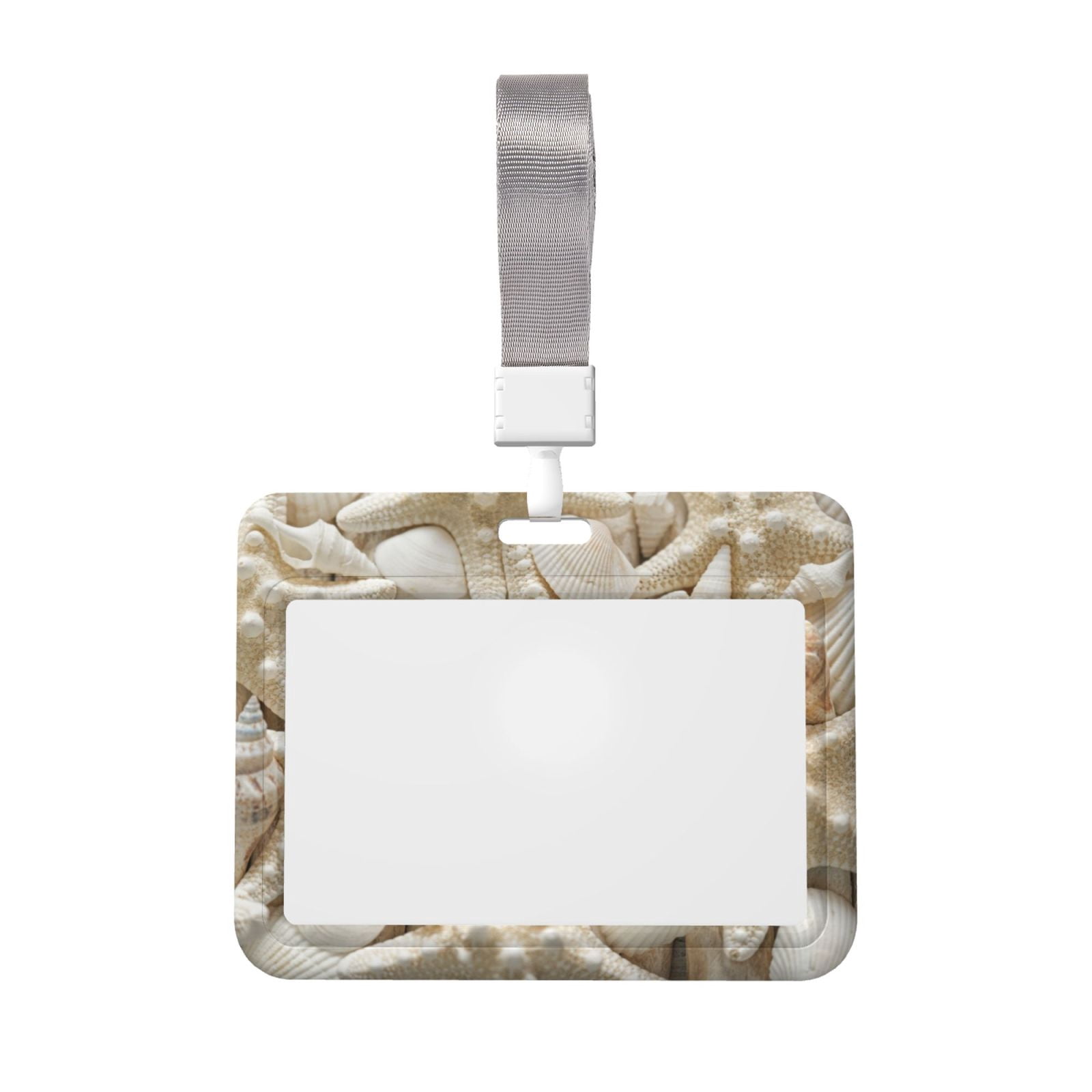 Kdxio Starfish and Sea Shells Card Badge Holder Work Badge Sleeve for ...