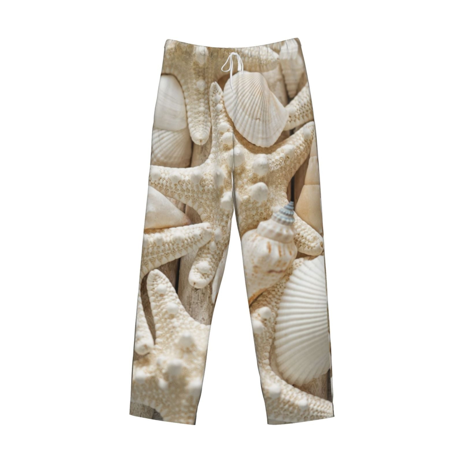 Kdxio Starfish and Sea Shells Print Men's Sleep Pajama Pant Lounge ...
