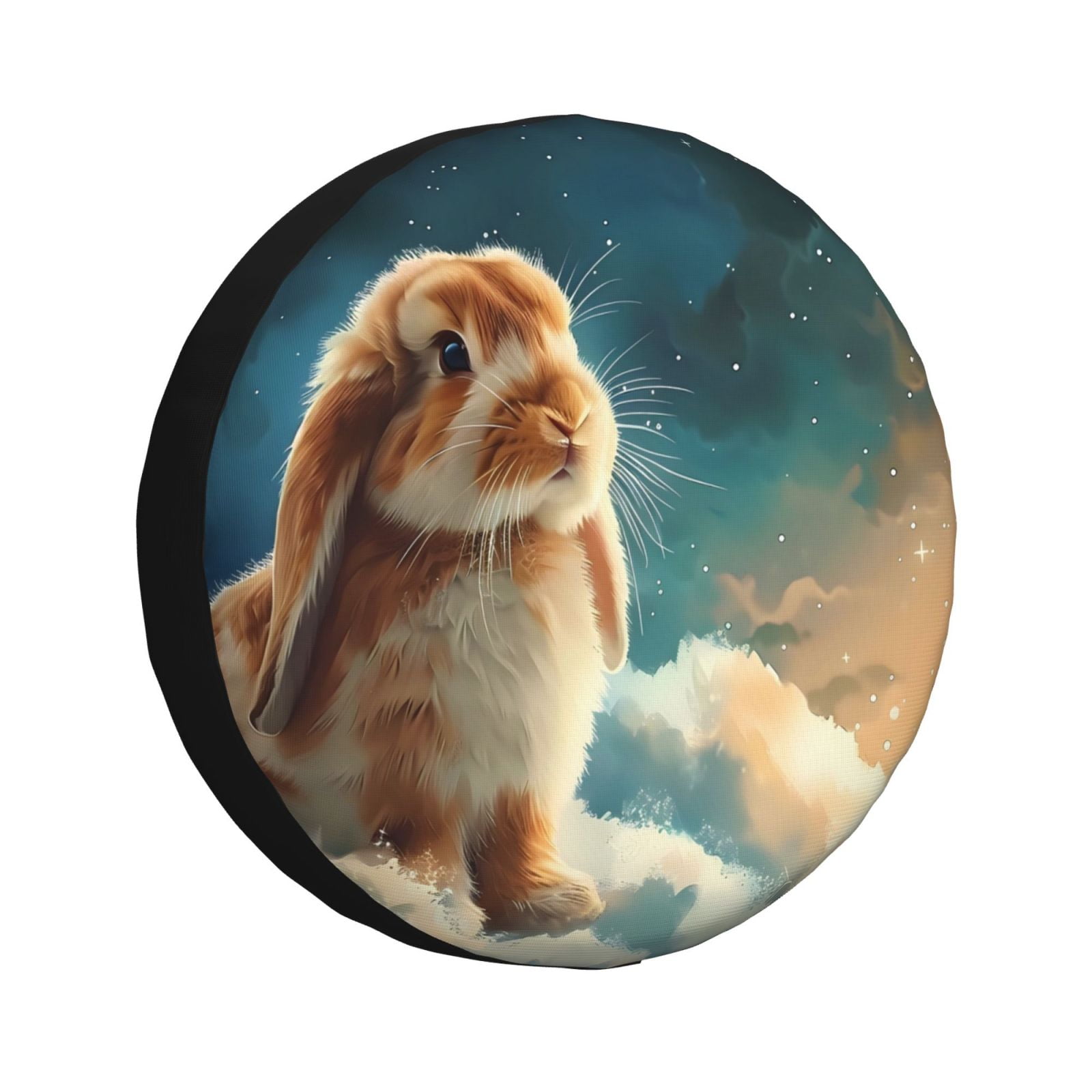 Kdxio Starry Sky Cloud Cute Rabbit for Tire Cover Wheel Protectors Tyre ...