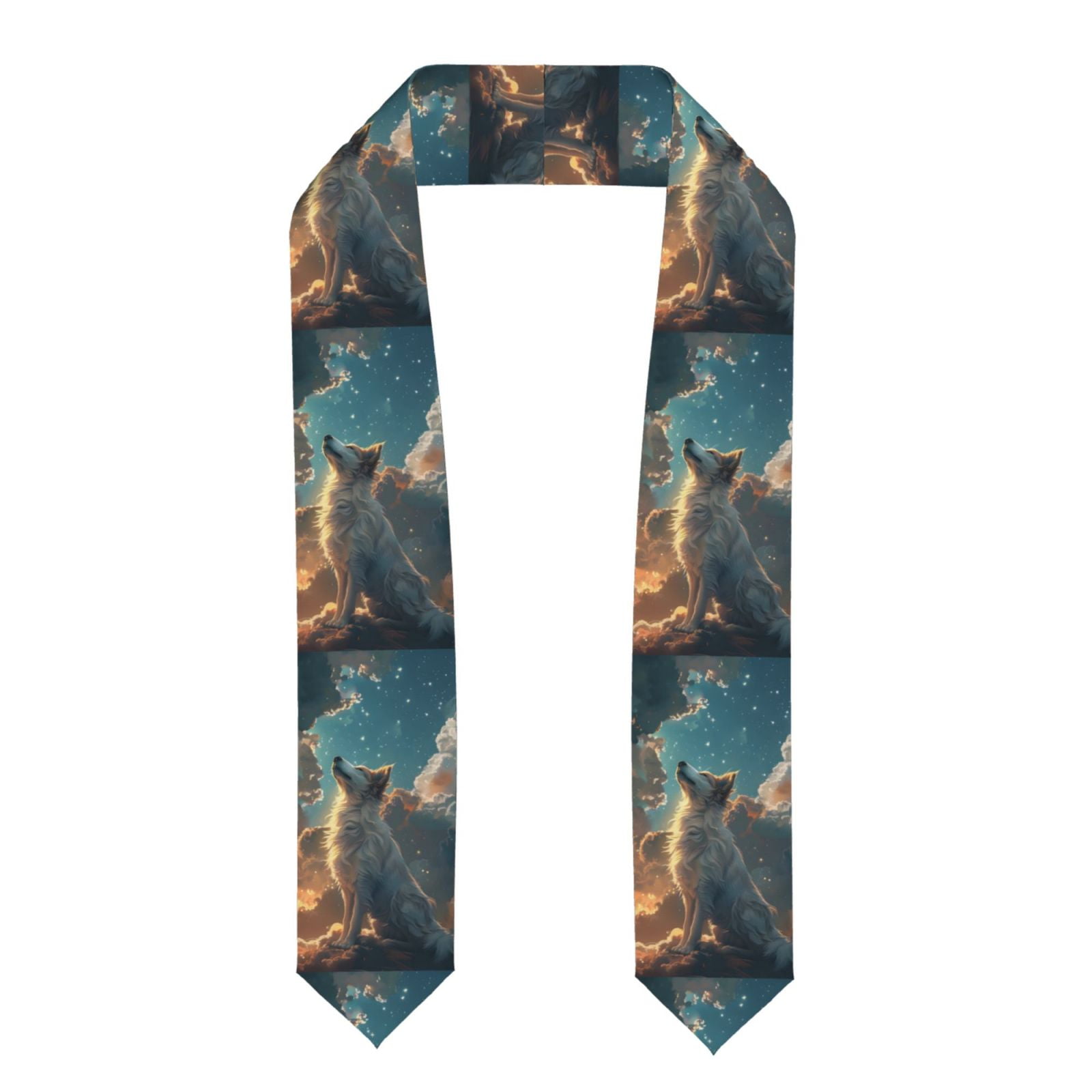 Kdxio Starry Sky Cloud Wolf Graduation Stole Class, Graduation Sash ...