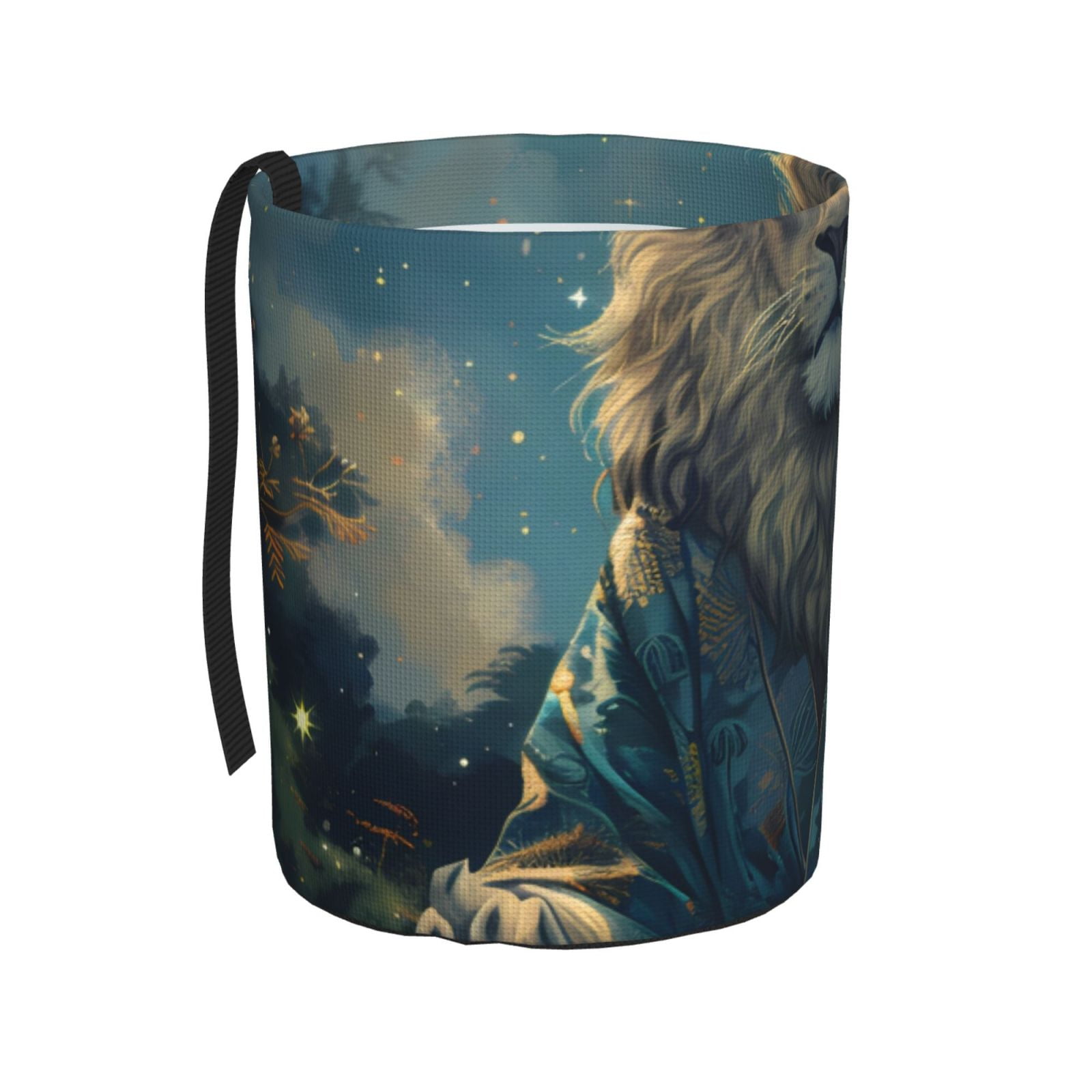 Kdxio Starry Sky Meditating Lion Car Trash Can Garbage Car Accessories ...