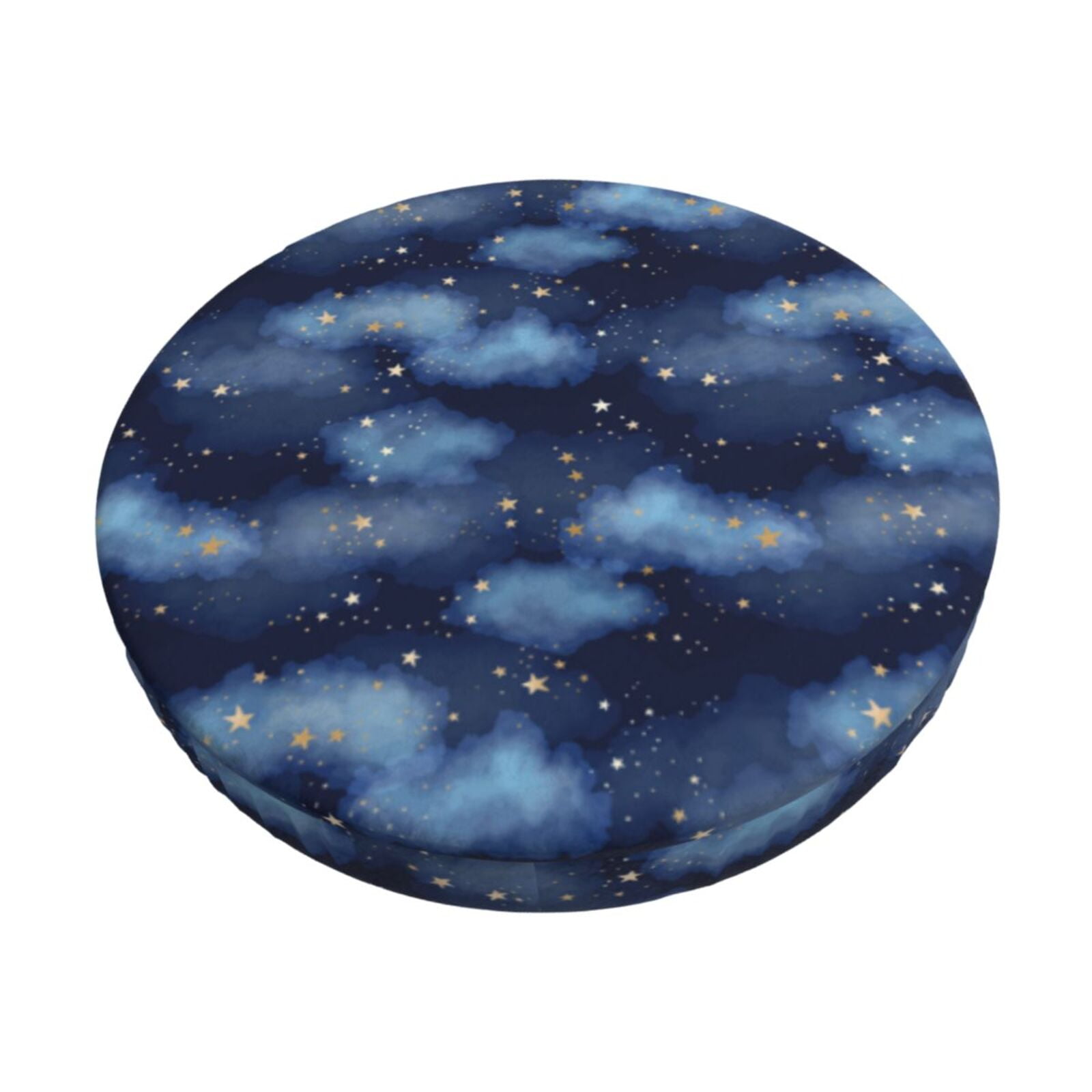 Kdxio Starry Sky Print Stool Covers Round,Stretch Round Bar Stool ...