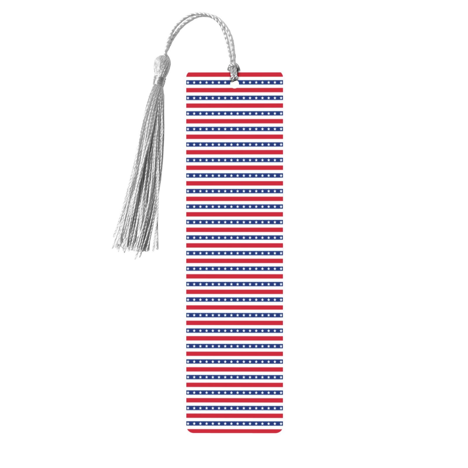 Kdxio Stars And Stripes Print Metal Tassel Bookmarks,Perfect Gift for ...