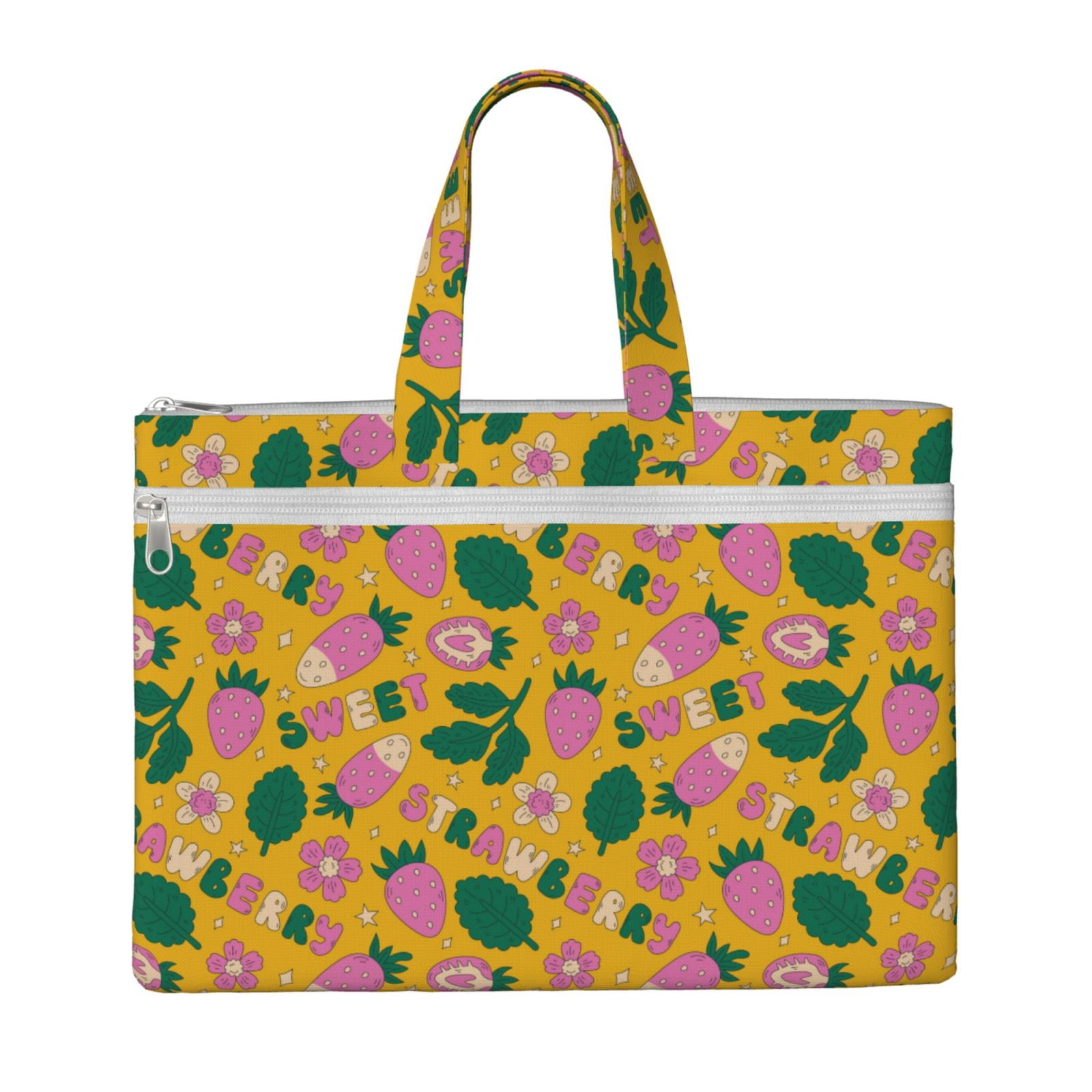 Kdxio Strawberry File Tote Document Bag Business Briefcase Bag Document ...
