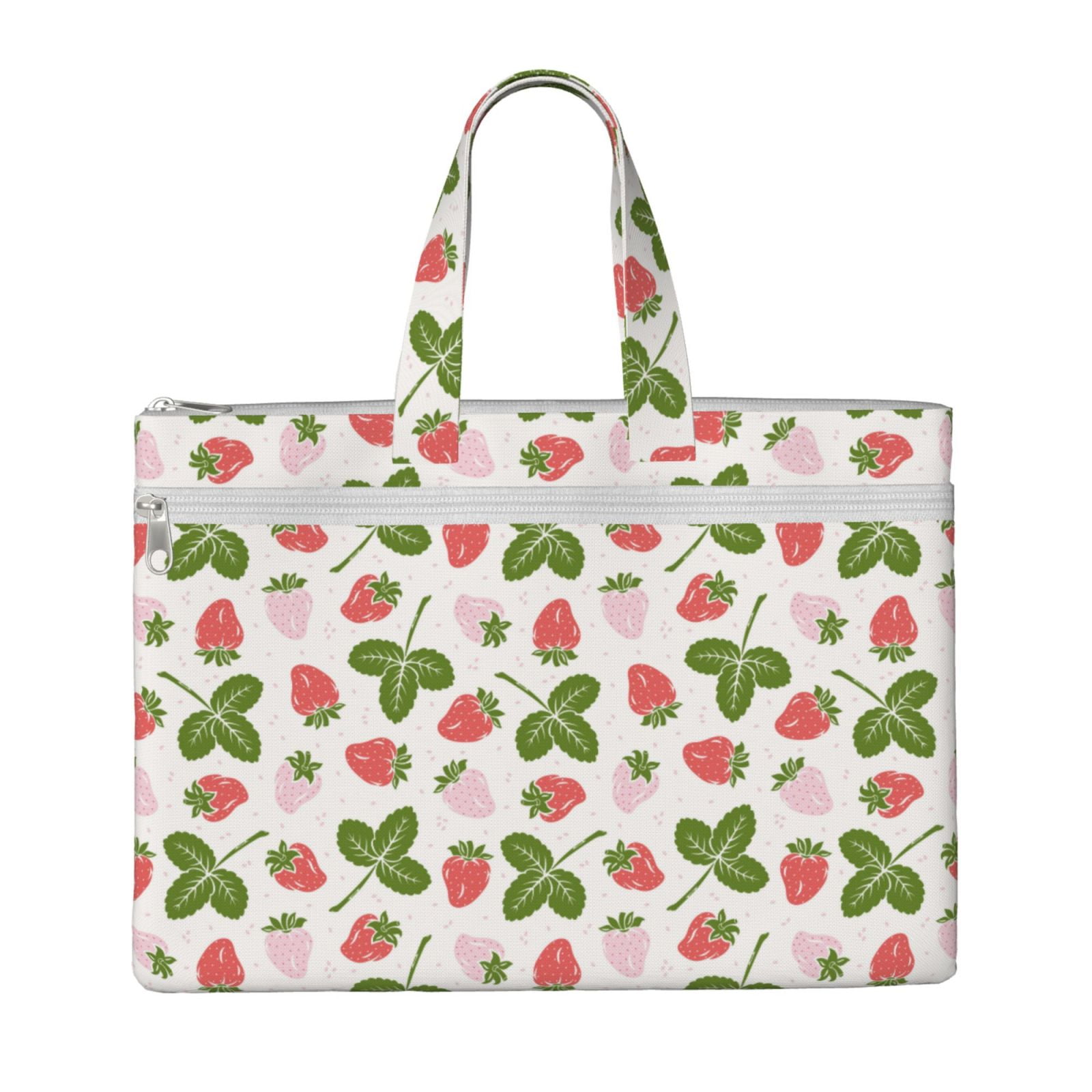 Kdxio Strawberry Floral File Tote Document Bag Business Briefcase Bag ...