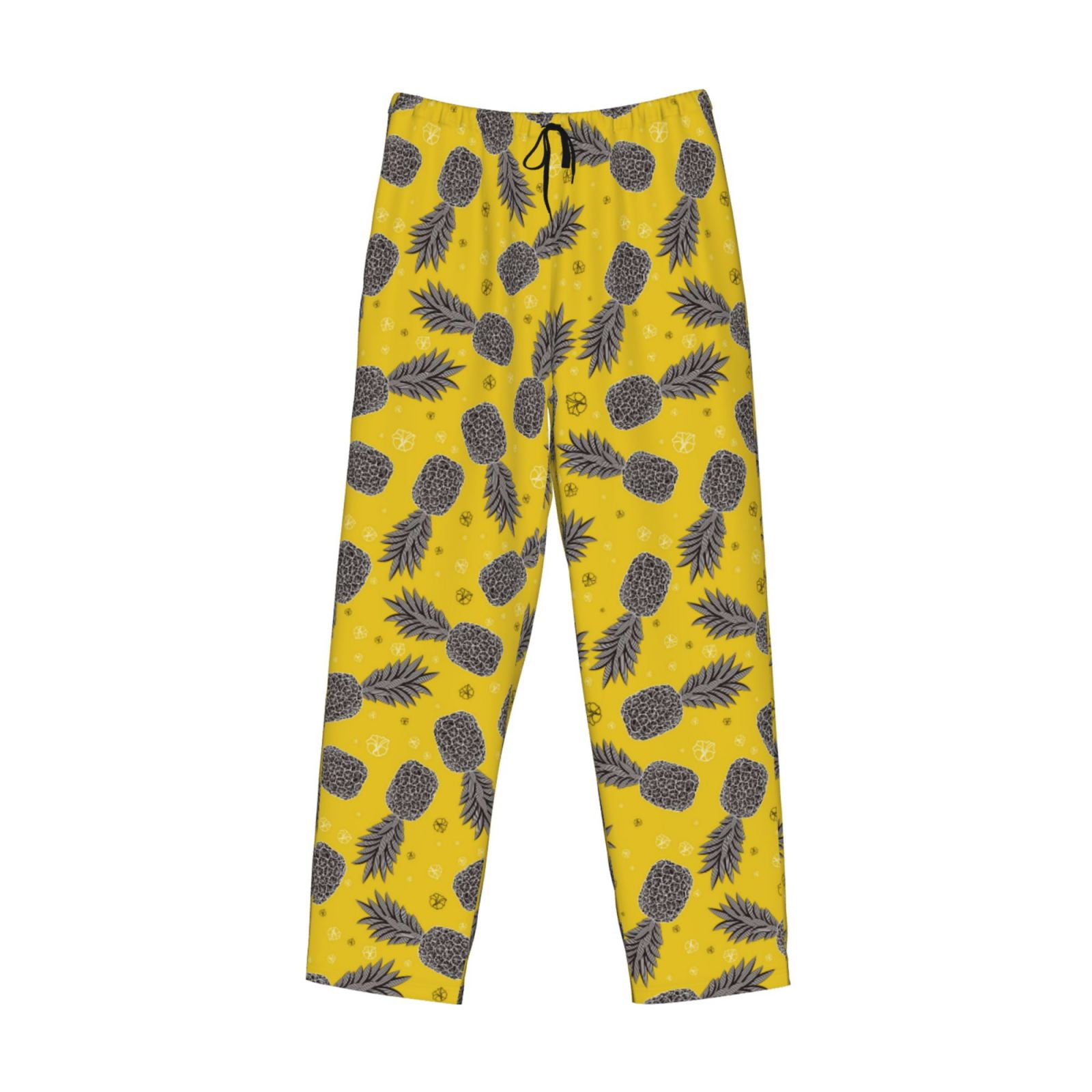 Kdxio Summer Pineapple Print Men's Sleep Pajama Pant Lounge Pants with Pockets - Walmart.com
