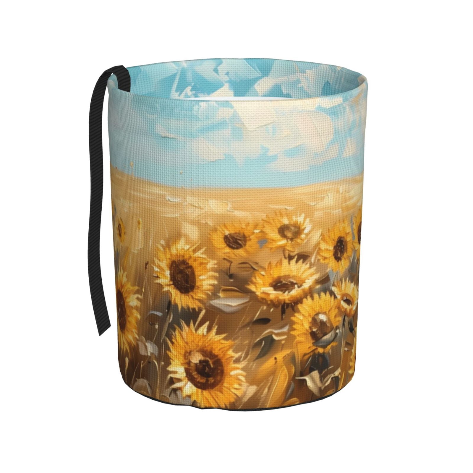 Kdxio Sunflower Field Bliss Car Trash Can Garbage Car Accessories Trash ...