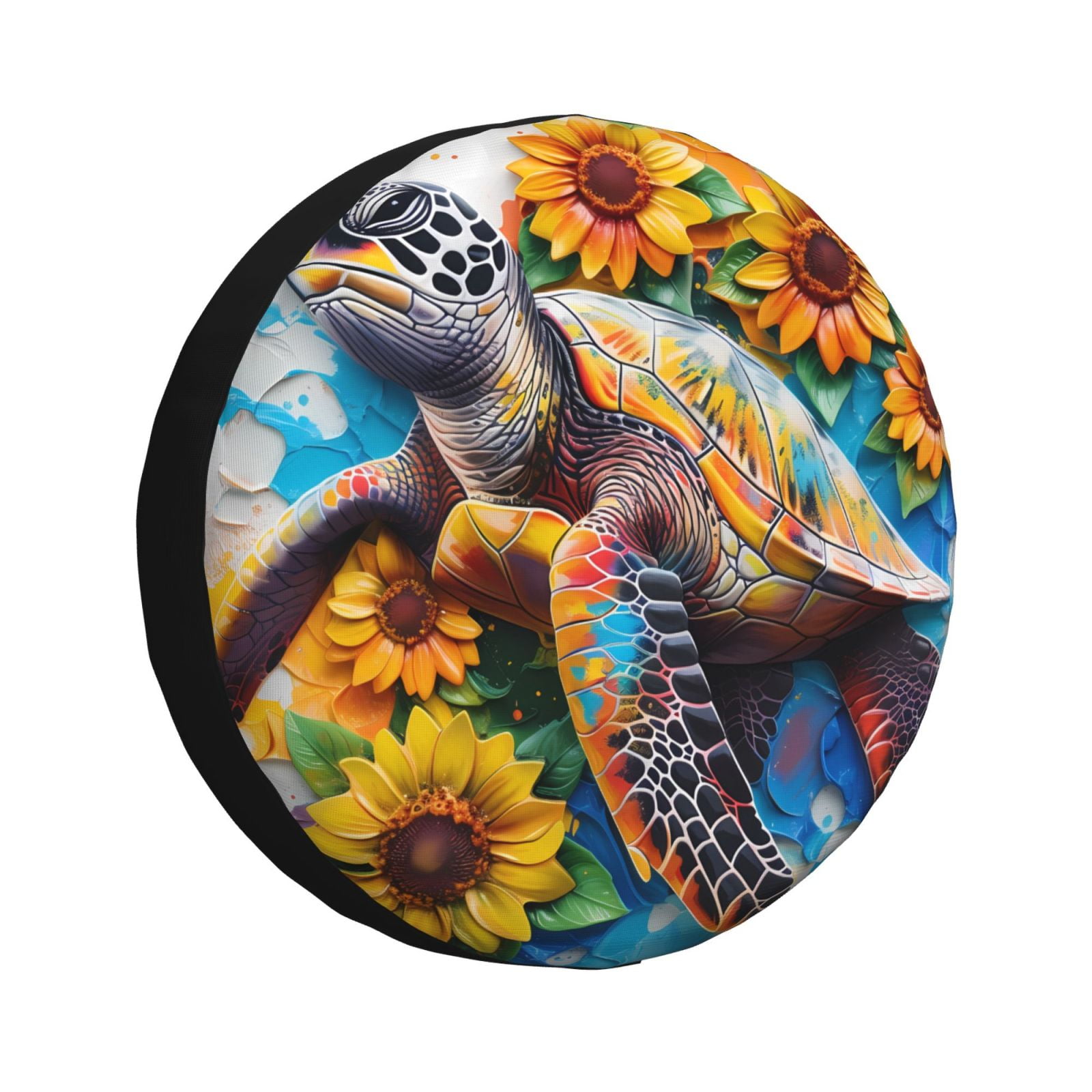 Kdxio Sunflower Turtle for Tire Cover Wheel Protectors Tyre Covers ...