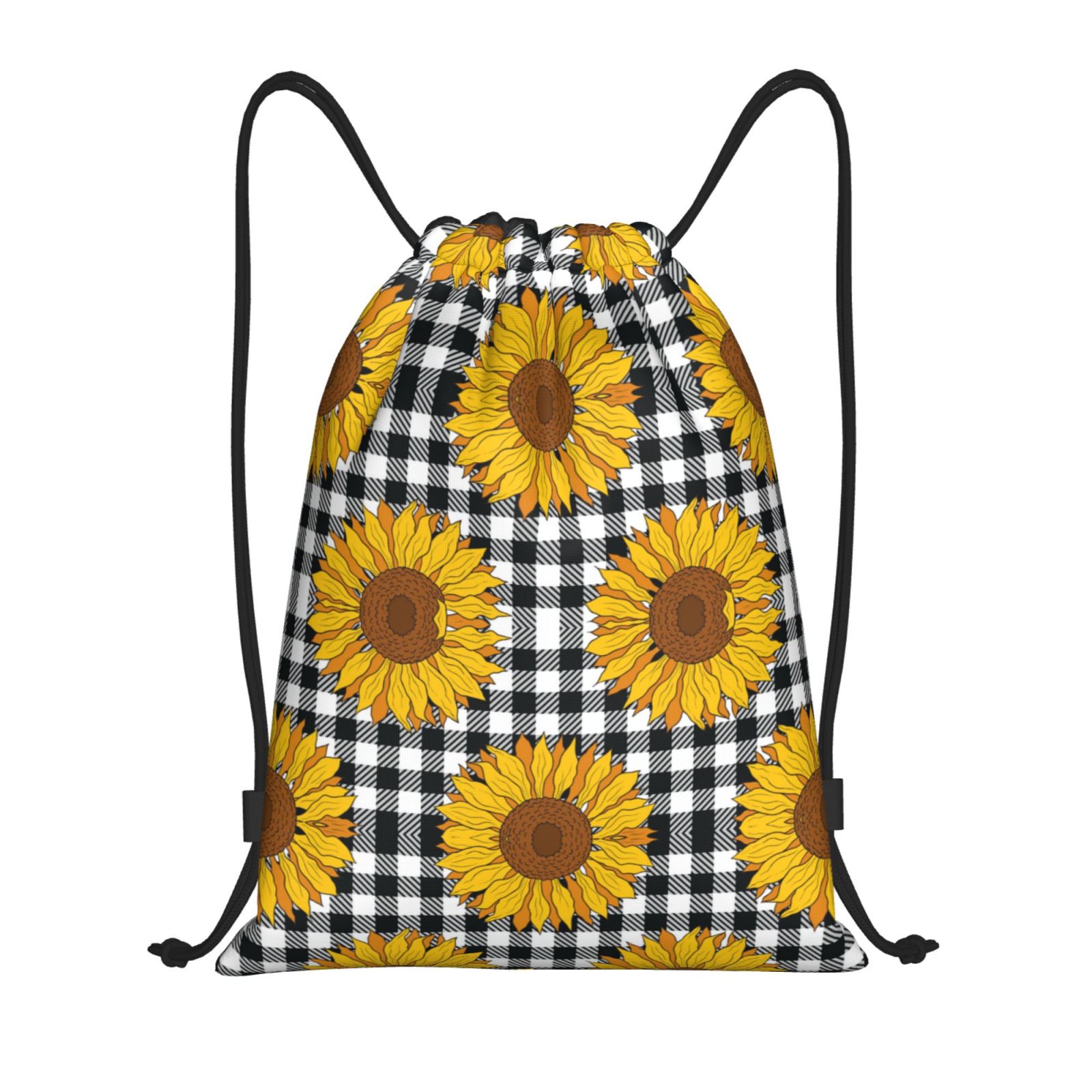 Kdxio Sunflowers Print Drawstring Backpack Bag,Waterproof Draw String ...