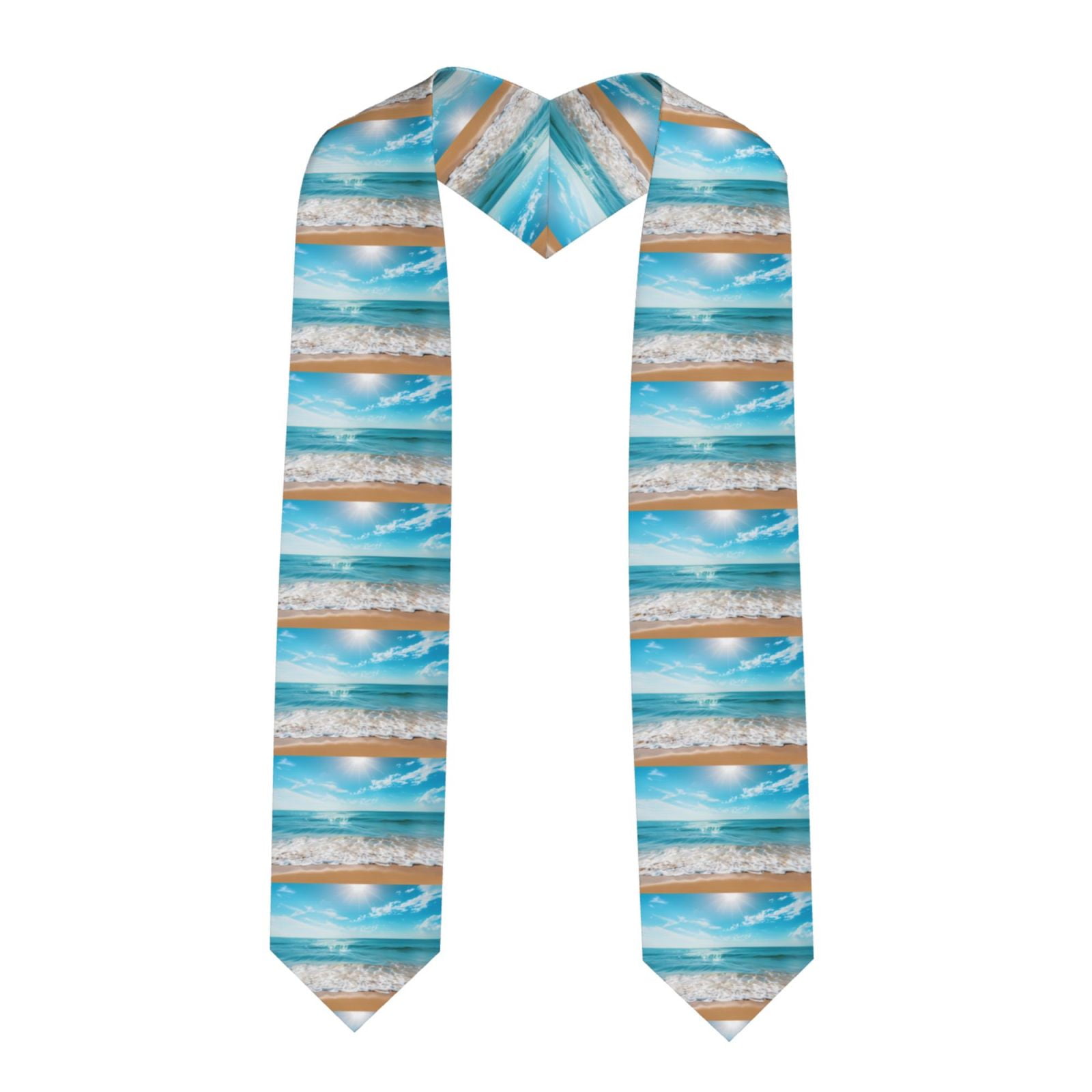Kdxio Sunny Ocean Waves Graduation Stole Class, Graduation Sash, Unisex ...