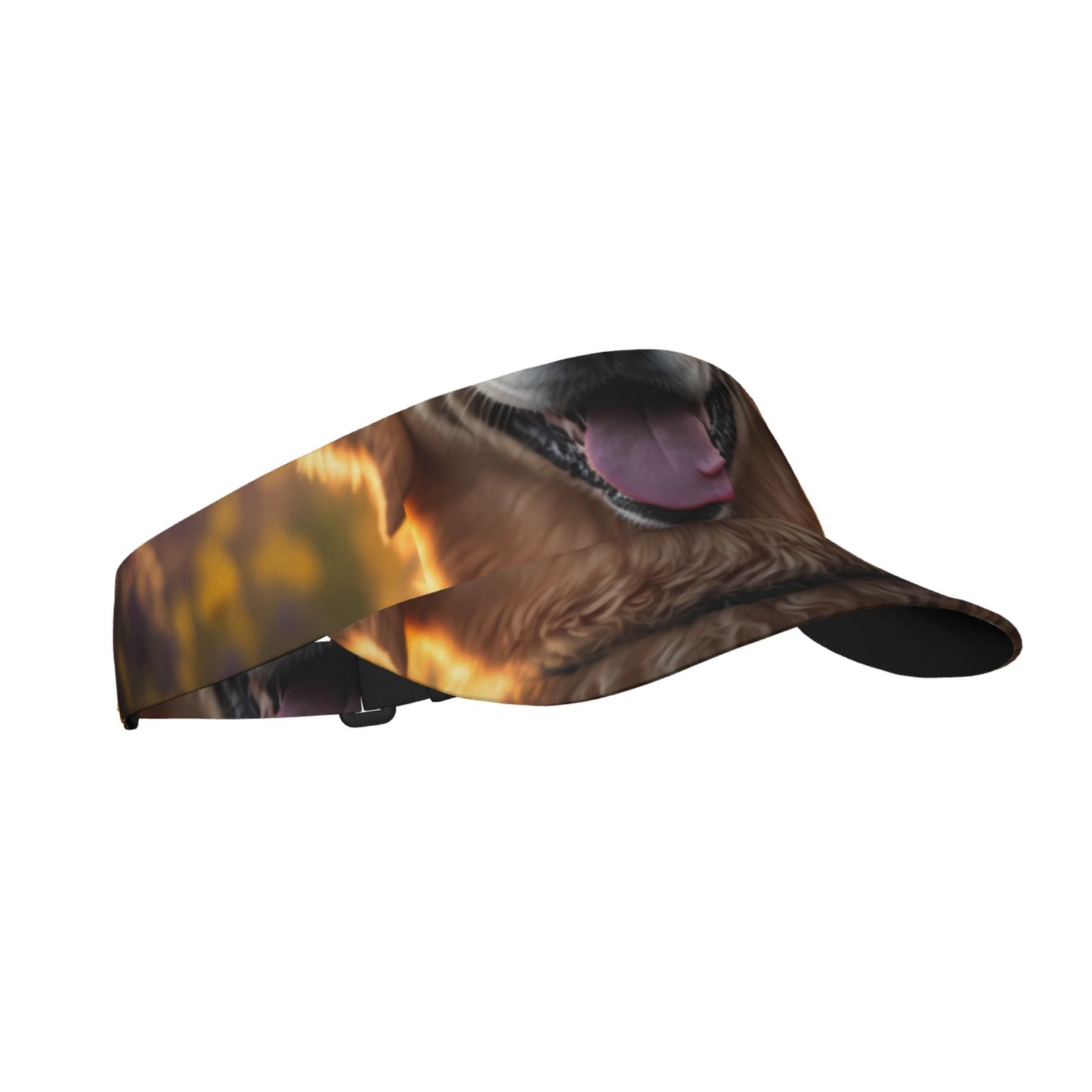 Kdxio Sunset Daisy Dog Print Sun Visor Hat Golf Visor Adjustable Velcro ...