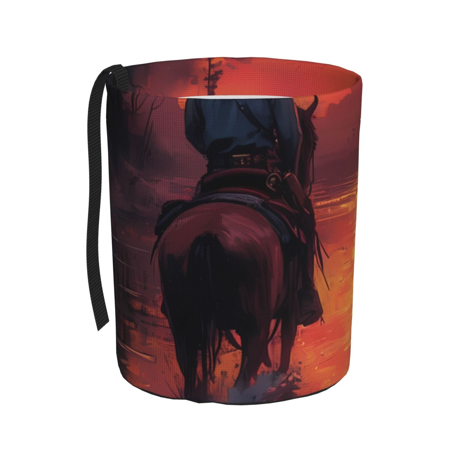 Kdxio Sunset River Western Cowboy Car Trash Can Garbage Car Accessories ...