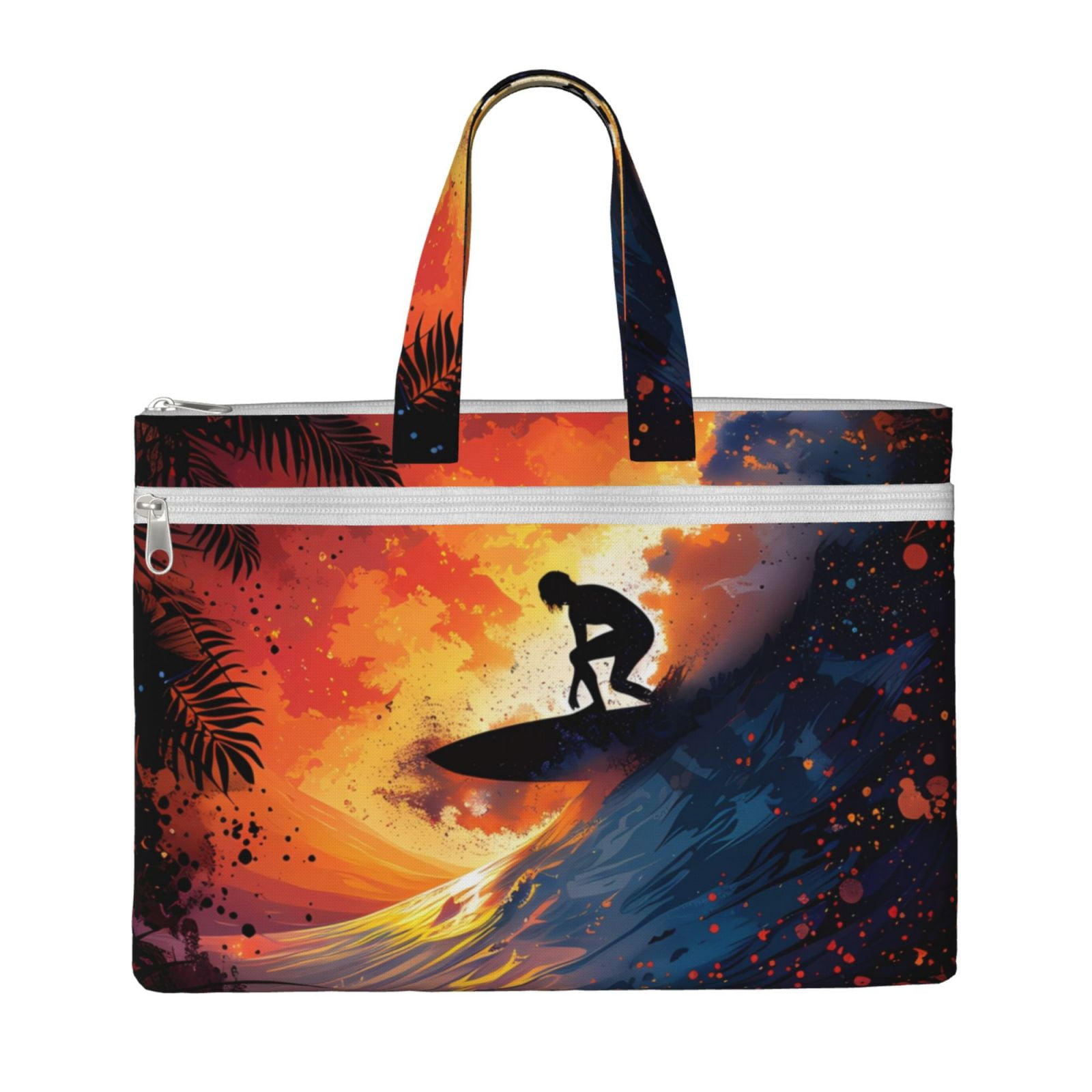 Kdxio Sunset Surfing Silhouette File Tote Document Bag Business ...