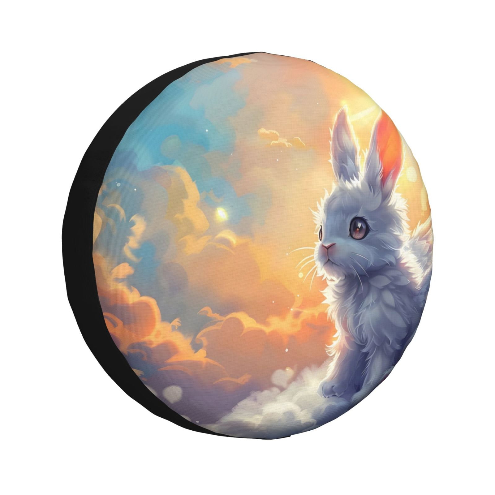 Kdxio Sunshine Colorful Cloud Rabbit for Tire Cover Wheel Protectors ...