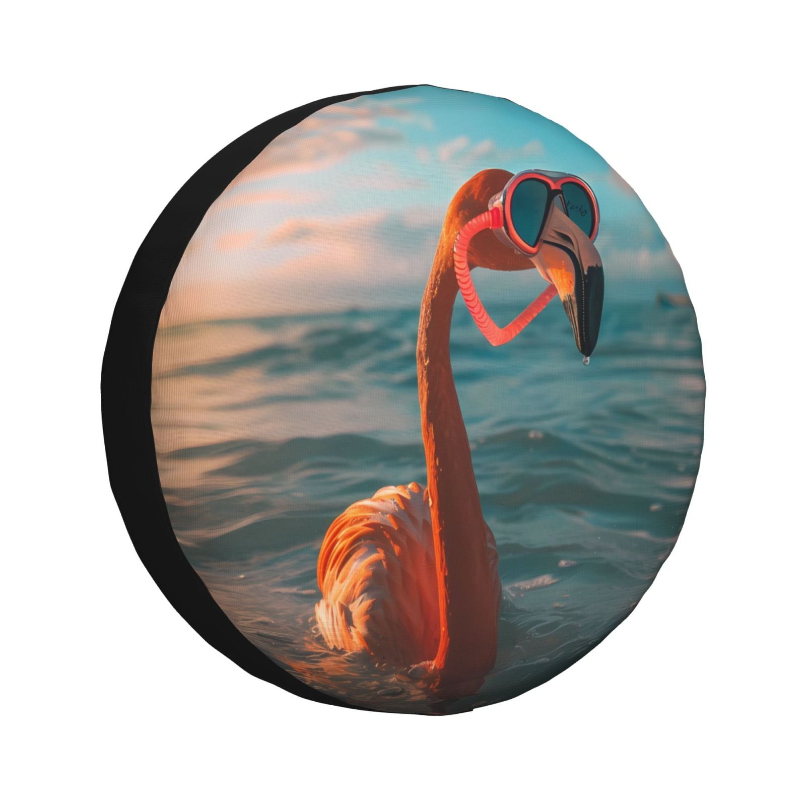 Kdxio Swimming Goggled Flamingo for Tire Cover Wheel Protectors Tyre ...