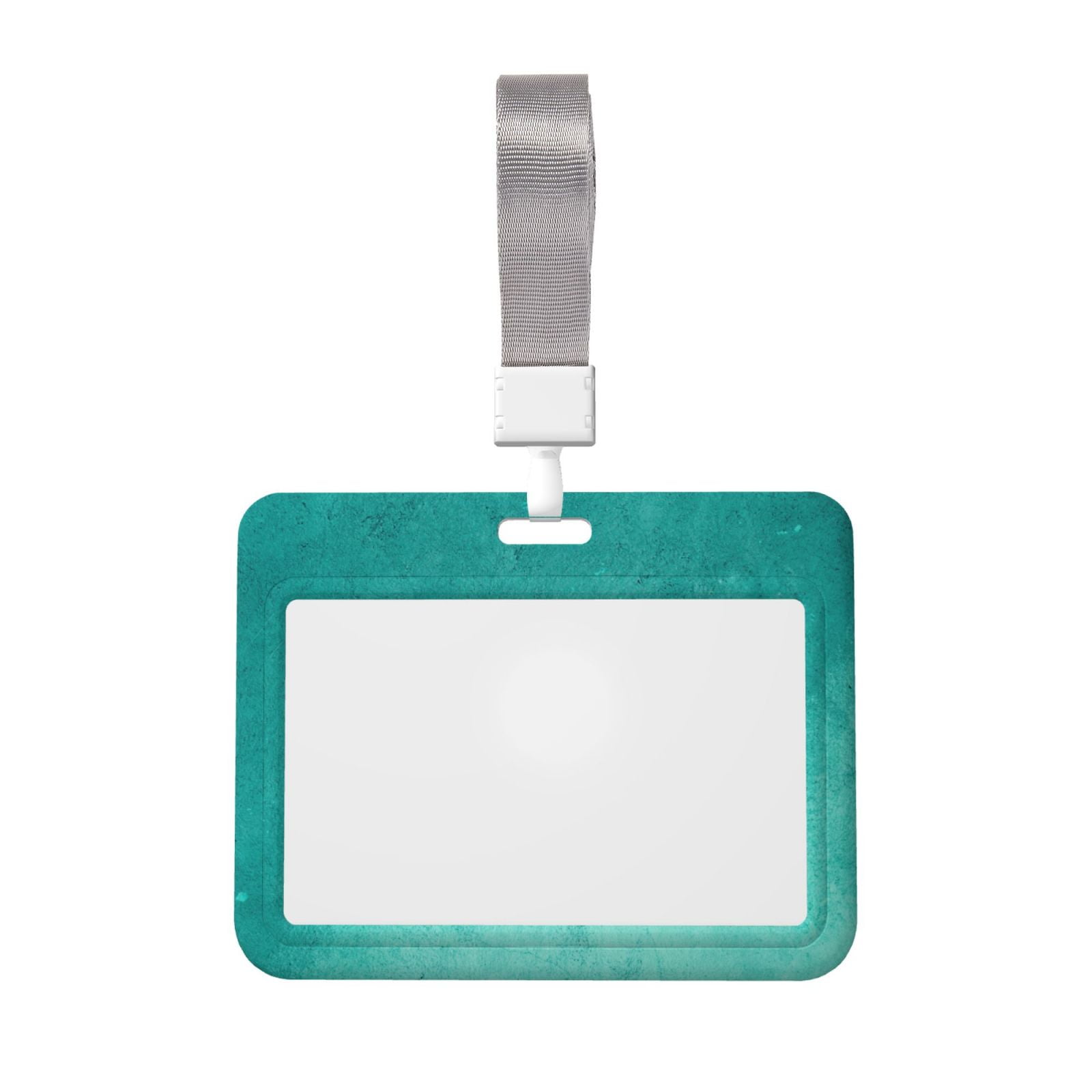 Kdxio Teal Turquoise1 Card Badge Holder Work Badge Sleeve for Office ...