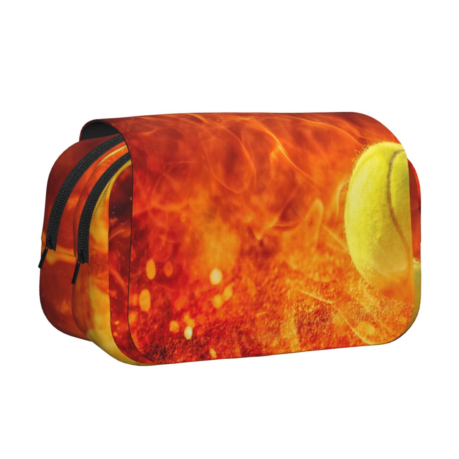 Kdxio Tennis Ball In Fire for Double Compartment Pen Case Oxford ...