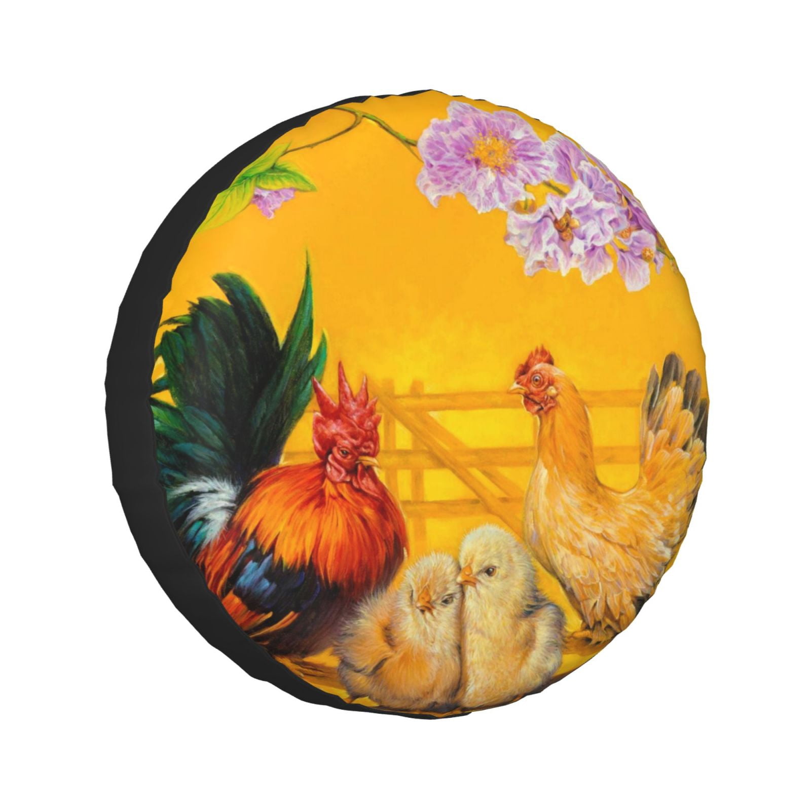 Kdxio The Chicken Family Rooster Hen And Chicks for Tire Cover Wheel ...
