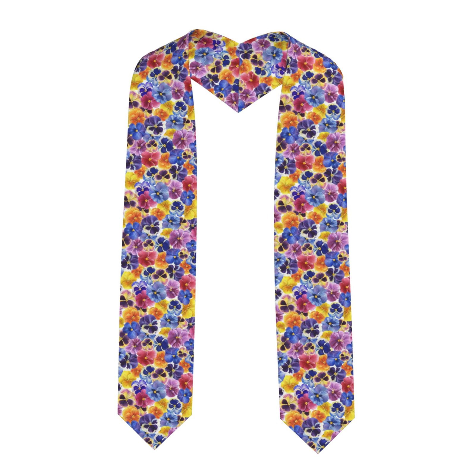Kdxio The Garden Tricolor Pansy Flower Graduation Stole Class ...