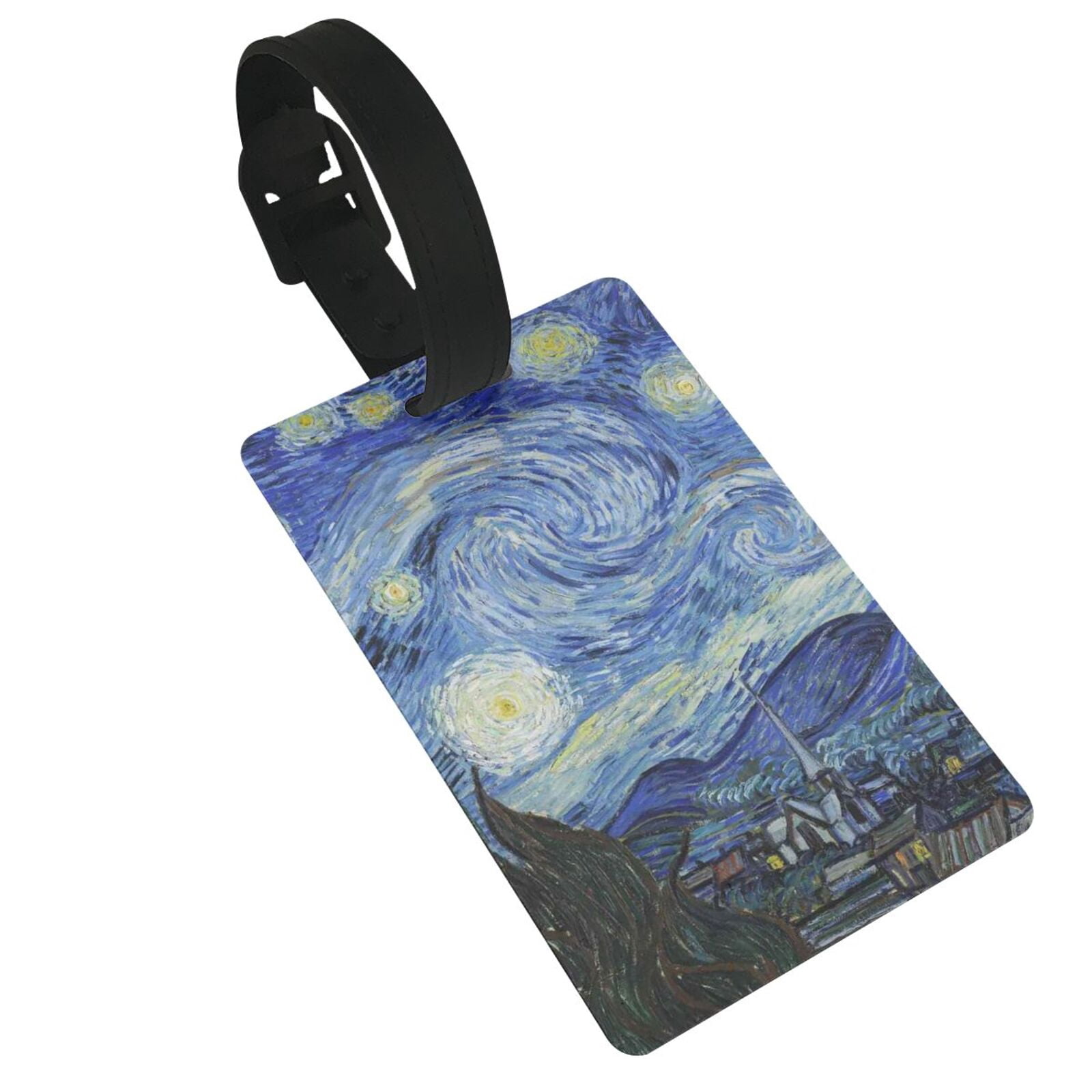 Kdxio The Starry Night Luggage Tags Privacy Cover ID Label Suitcase ...