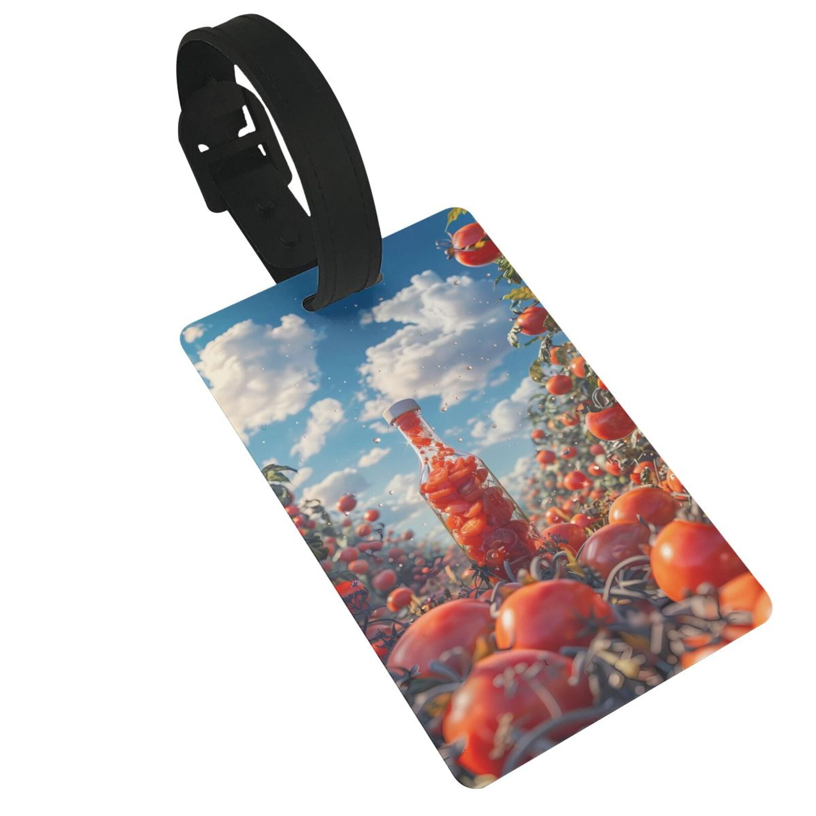 Kdxio Tomato Field Bottle Luggage Tags Privacy Cover ID Label Suitcase ...