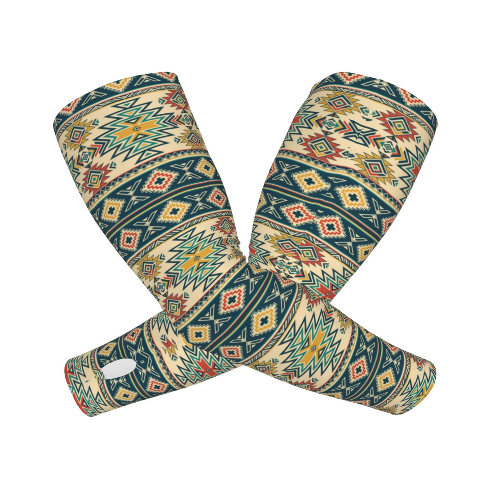Kdxio Traditional Tribal Aztec1 Print UV Sun Protection Arm Sleeves ...