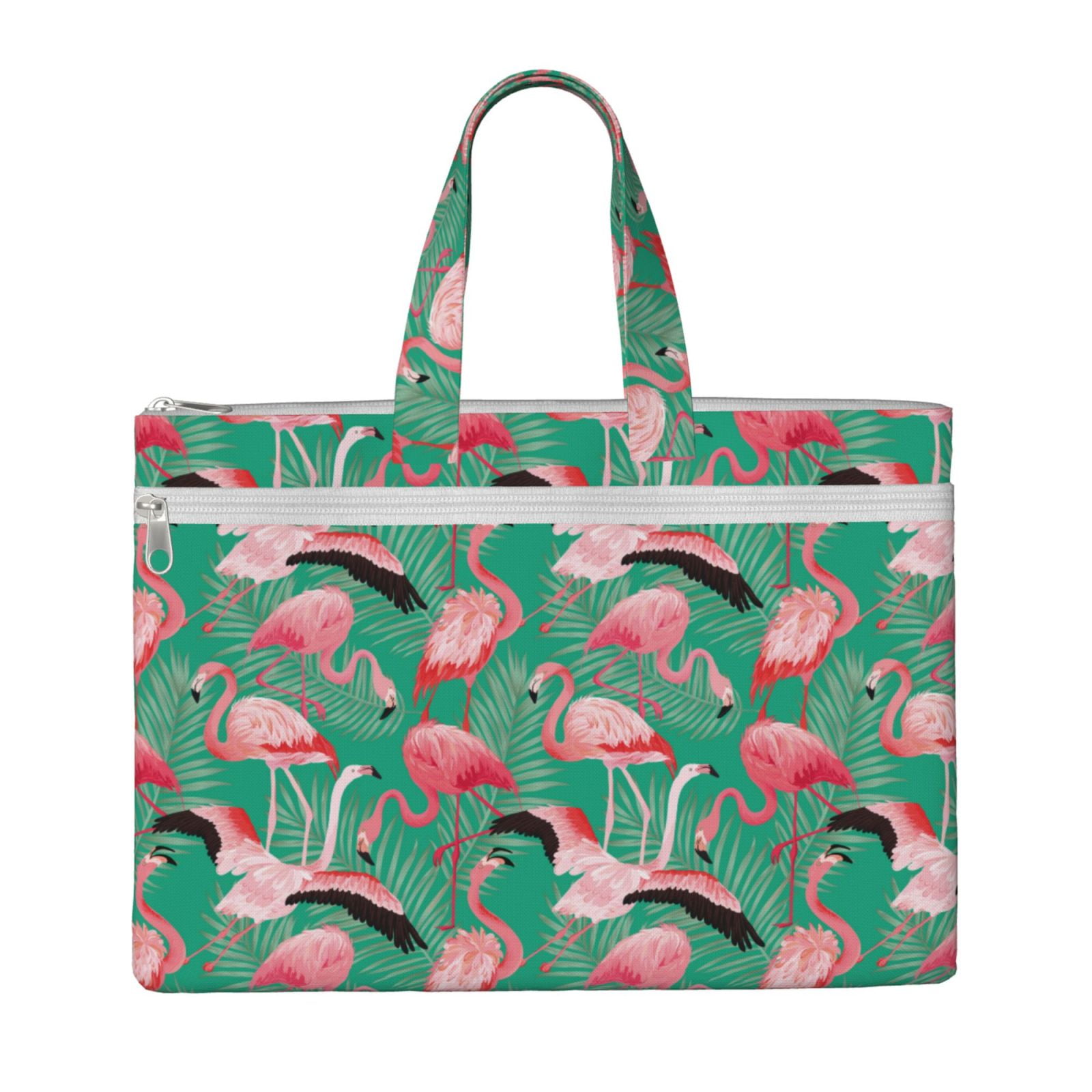 Kdxio Tropical Flamingo File Tote Document Bag Business Briefcase Bag ...