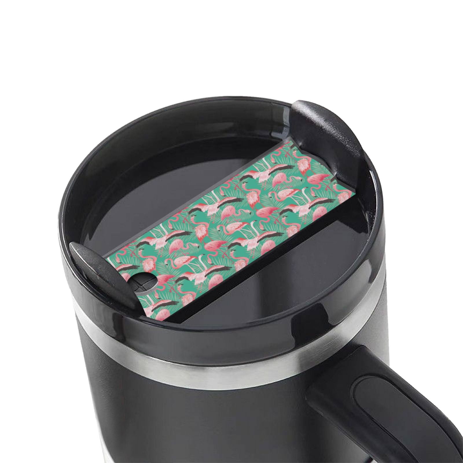 Kdxio Tropical Flamingo Name Plate Compatible Stanley Cups Name Tag ...