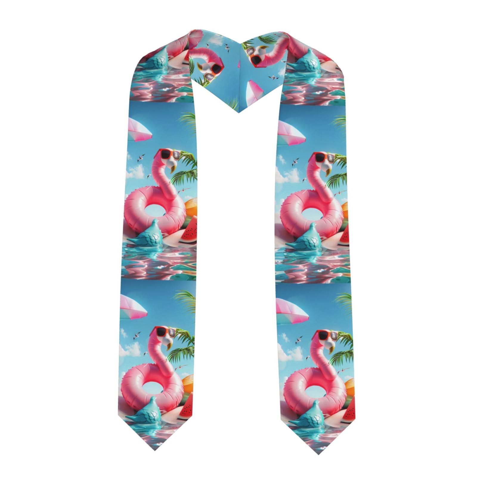 Kdxio Tropical Flamingo Pool Float Graduation Stole Class, Graduation ...