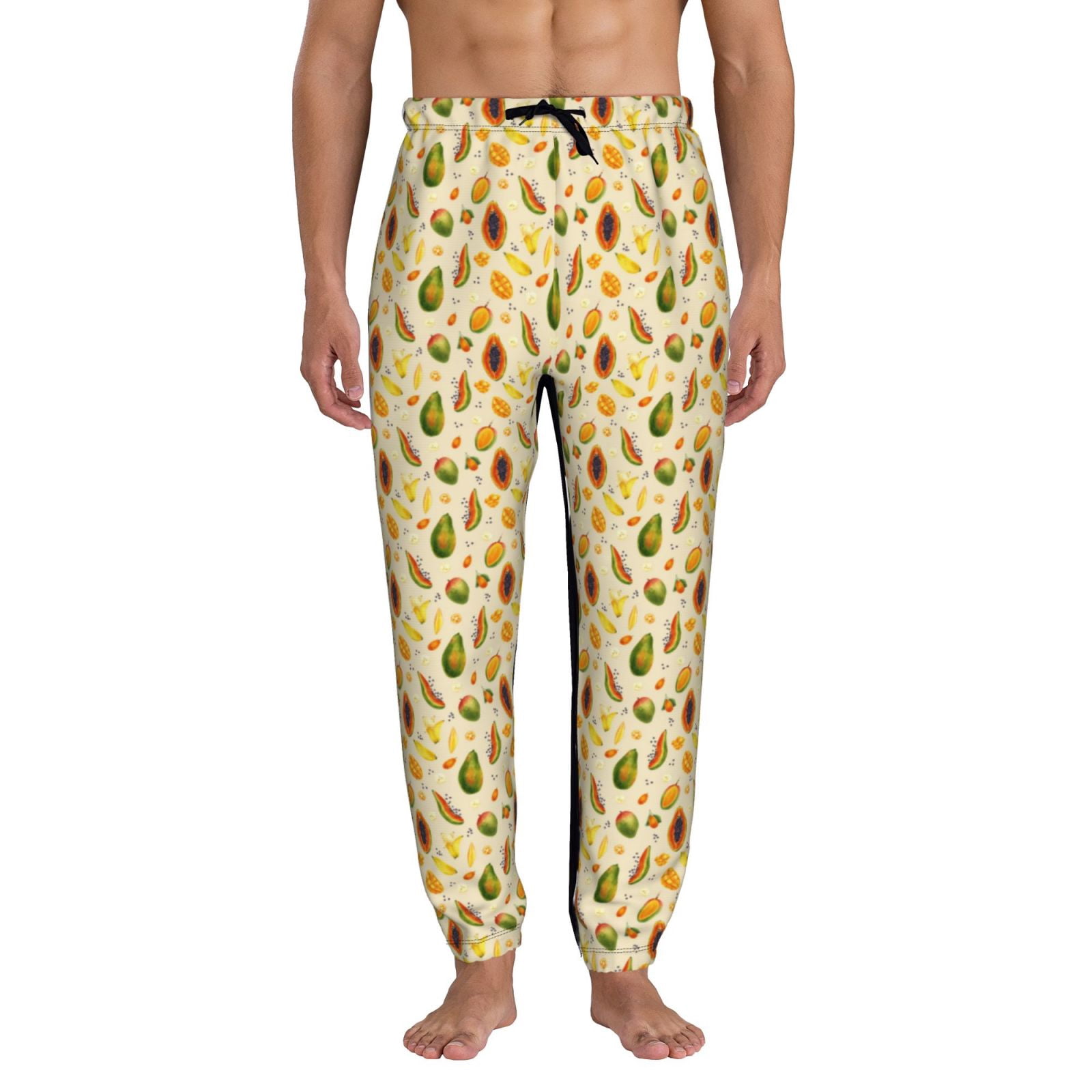 Kdxio Tropical Fruits Pattern Joggers,Sweatpants for Men with Pockets-X ...
