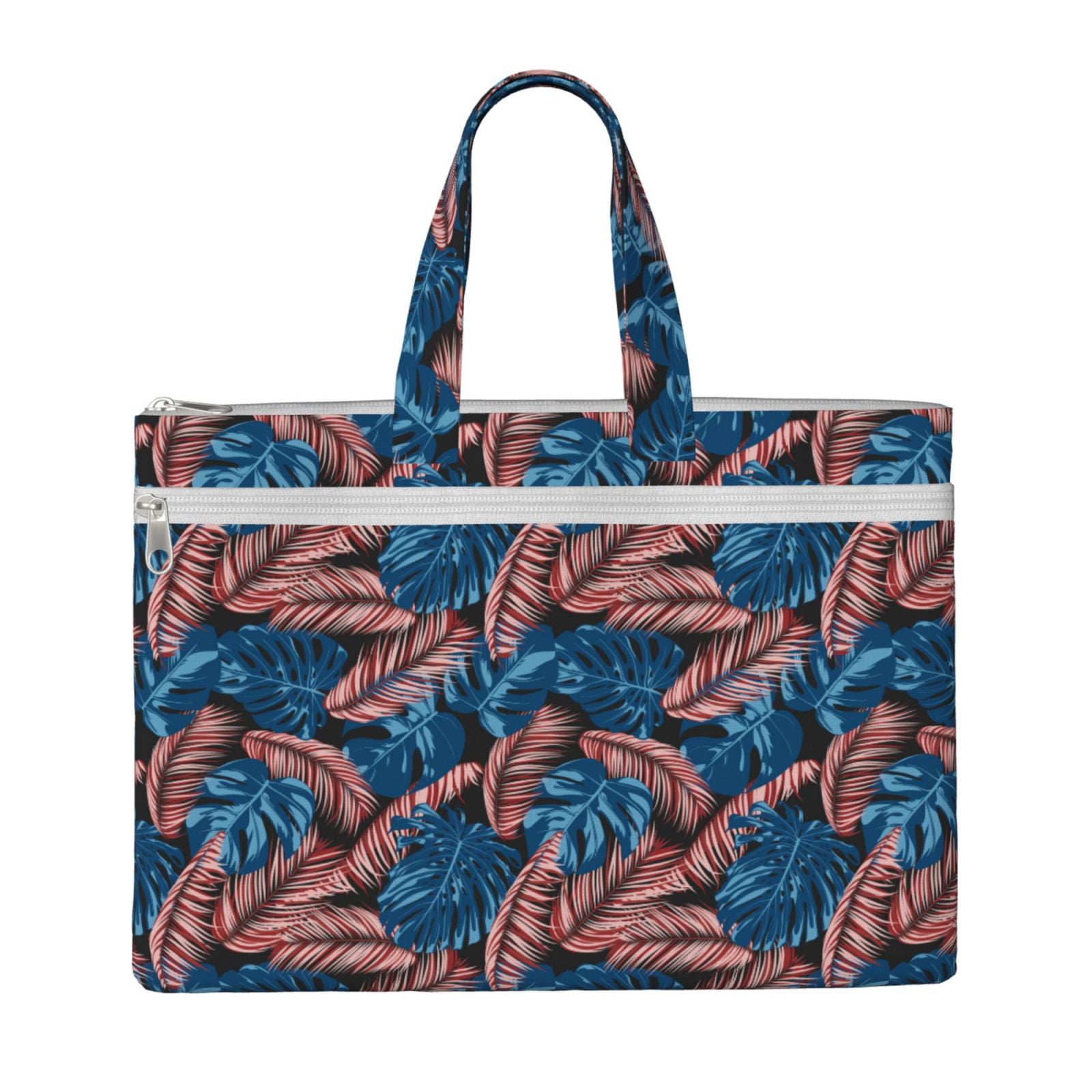 Kdxio Tropical Leaves File Tote Document Bag Business Briefcase Bag ...