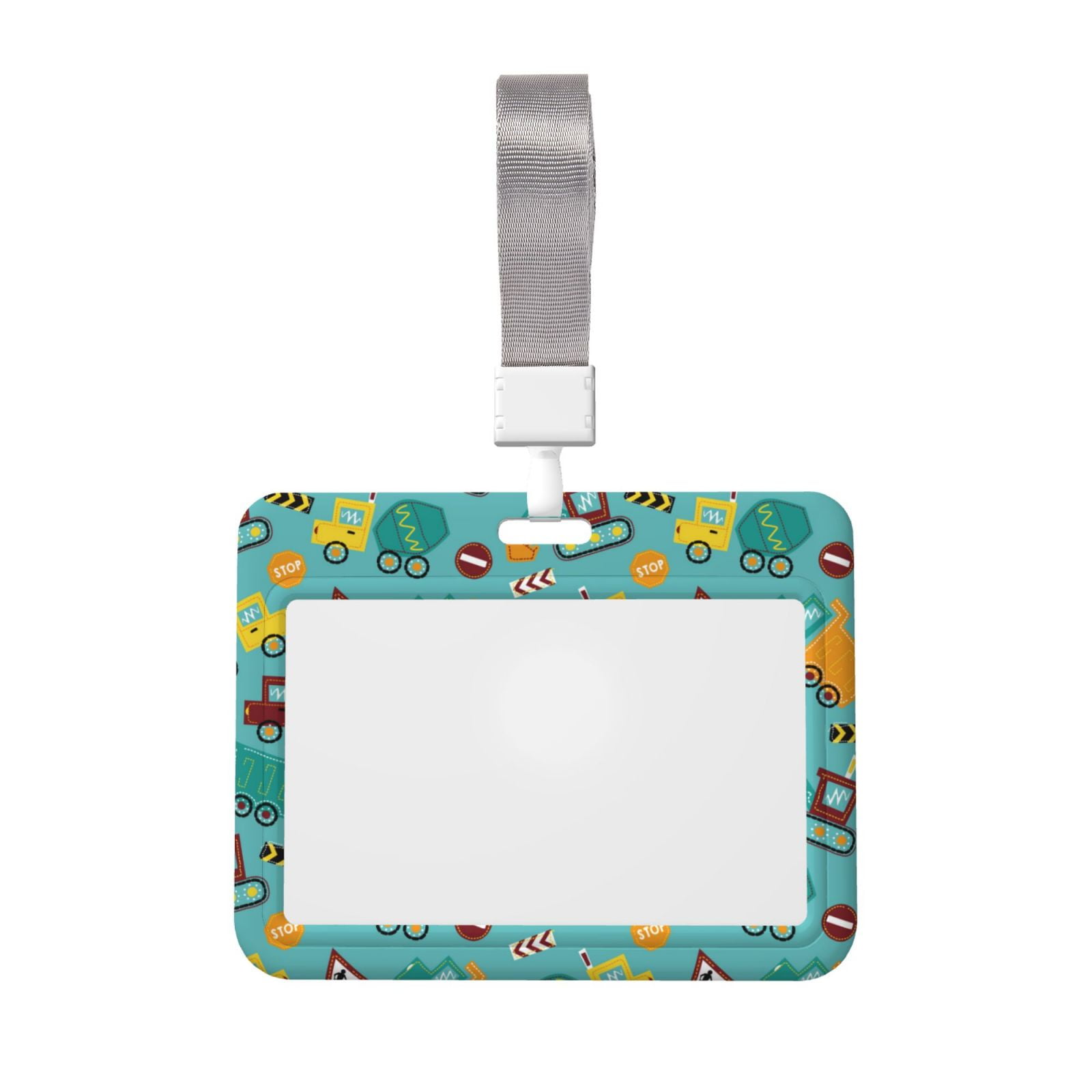Kdxio Trucks And Excavators Card Badge Holder Work Badge Sleeve for ...
