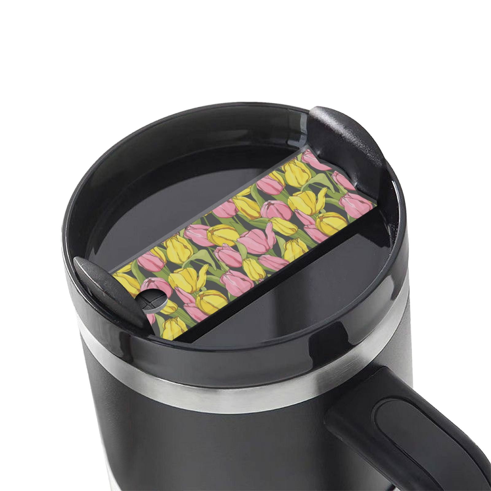 Kdxio Tulips Flowers Name Plate Compatible Stanley Cups Name Tag ...