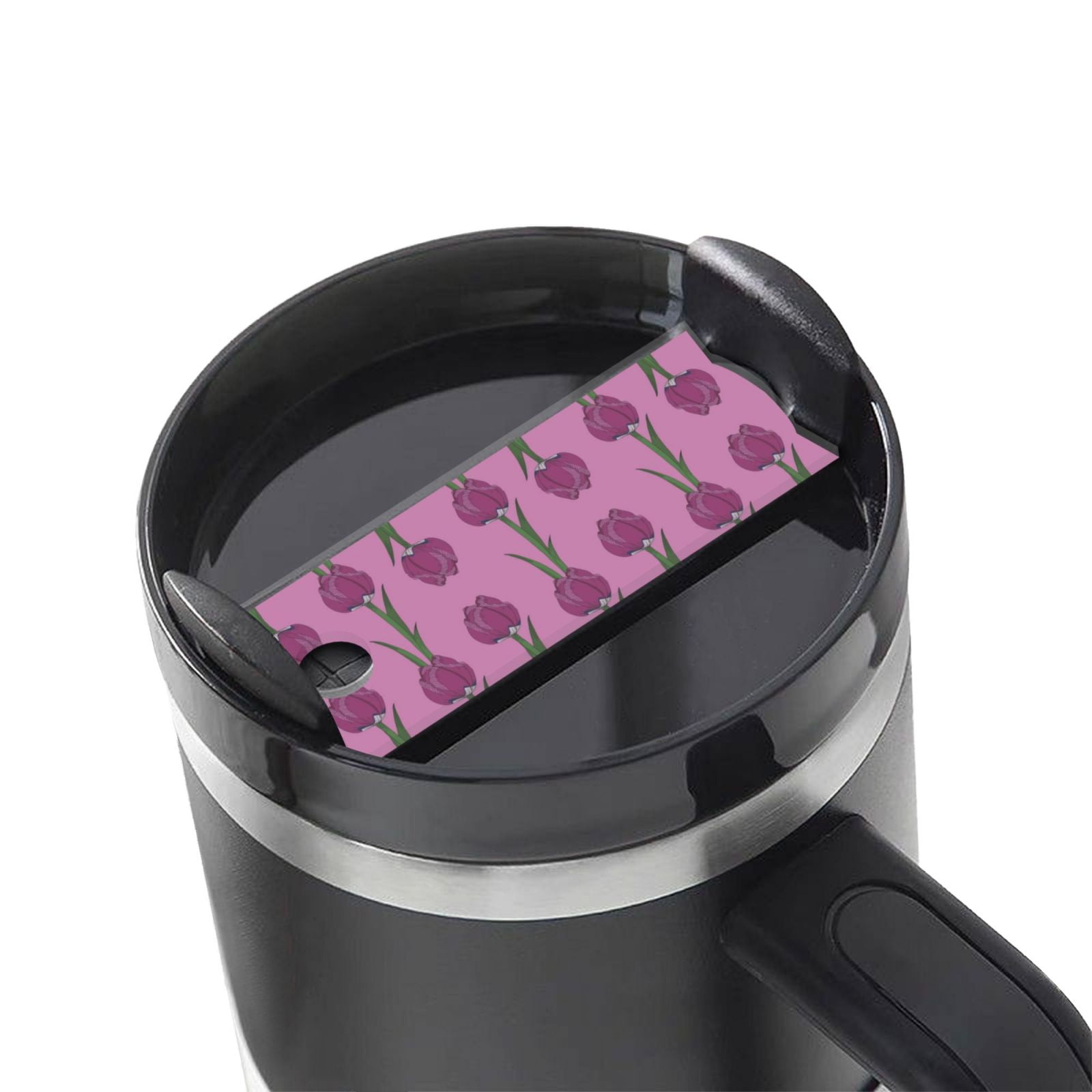 Kdxio Tulips Flowers Name Plate Compatible Stanley Cups Name Tag ...