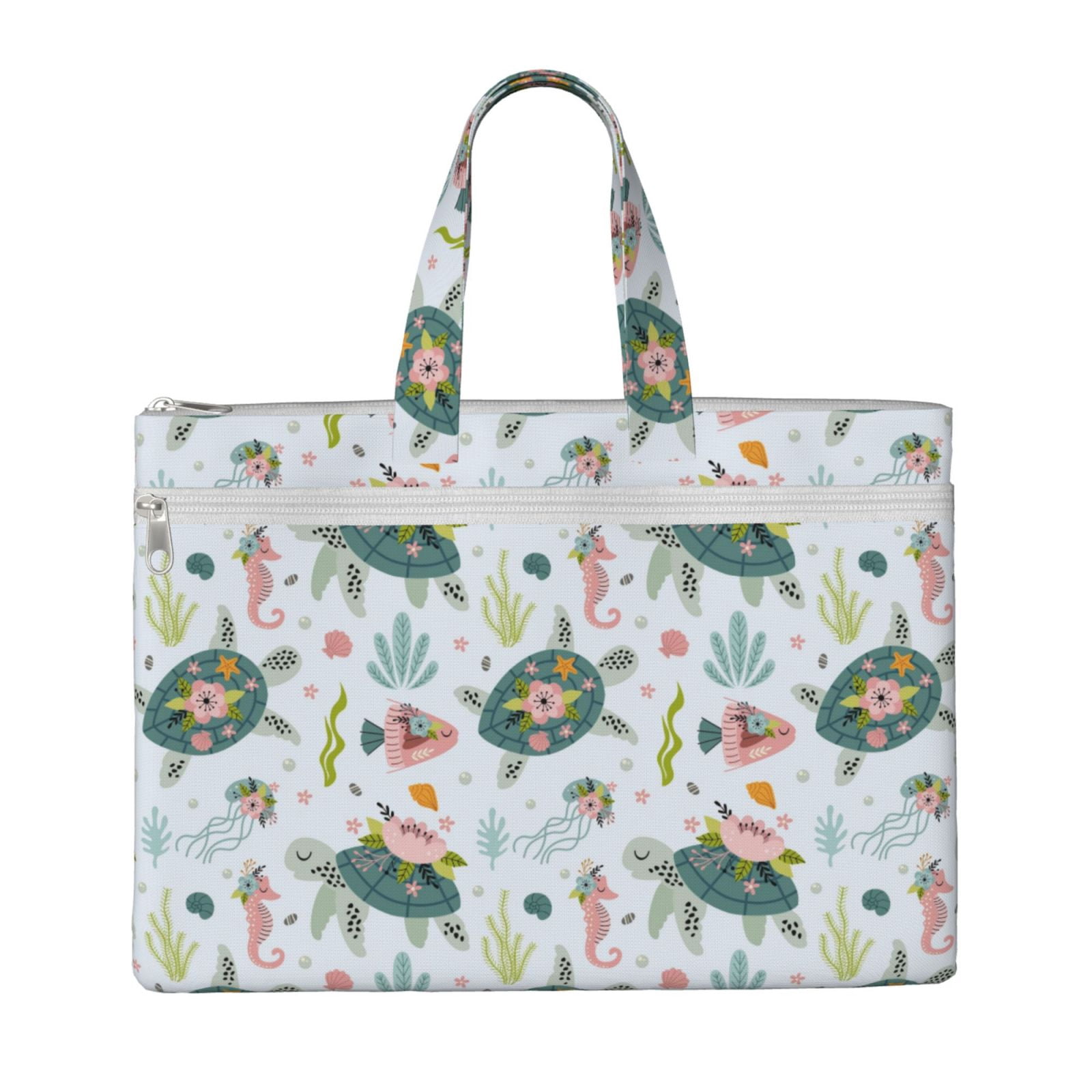 Kdxio Turtle and Sea Life File Tote Document Bag Business Briefcase Bag ...