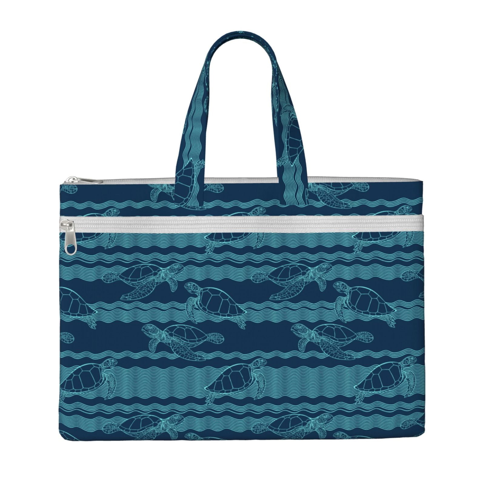 Kdxio Turtles and Waves File Tote Document Bag Business Briefcase Bag ...
