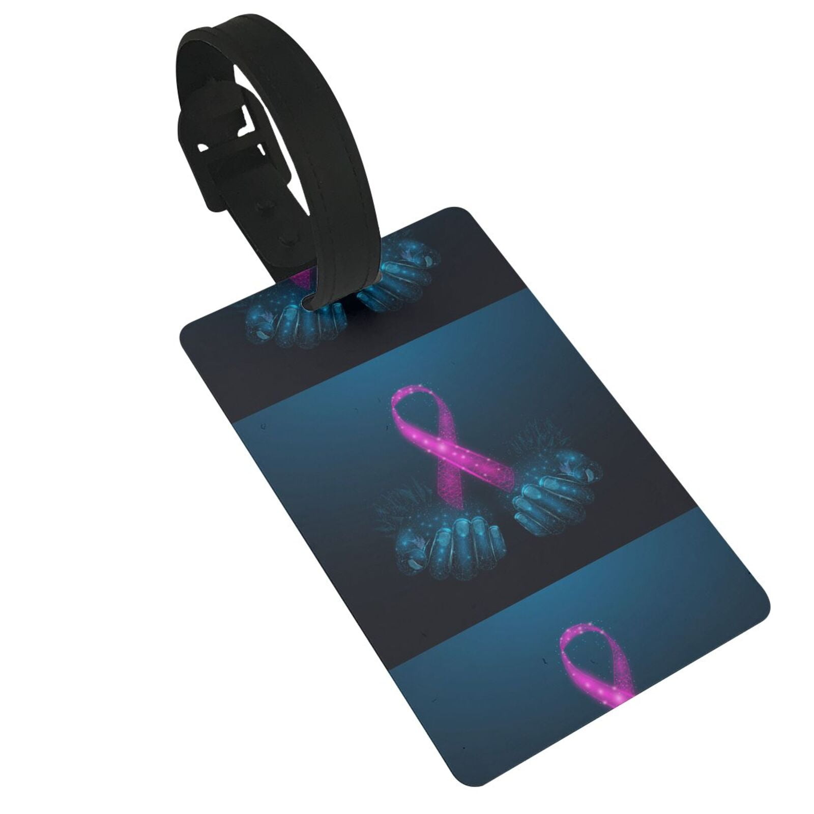 Kdxio Two Human Hands are Holds Pink Ribbon Awareness Luggage Tags ...