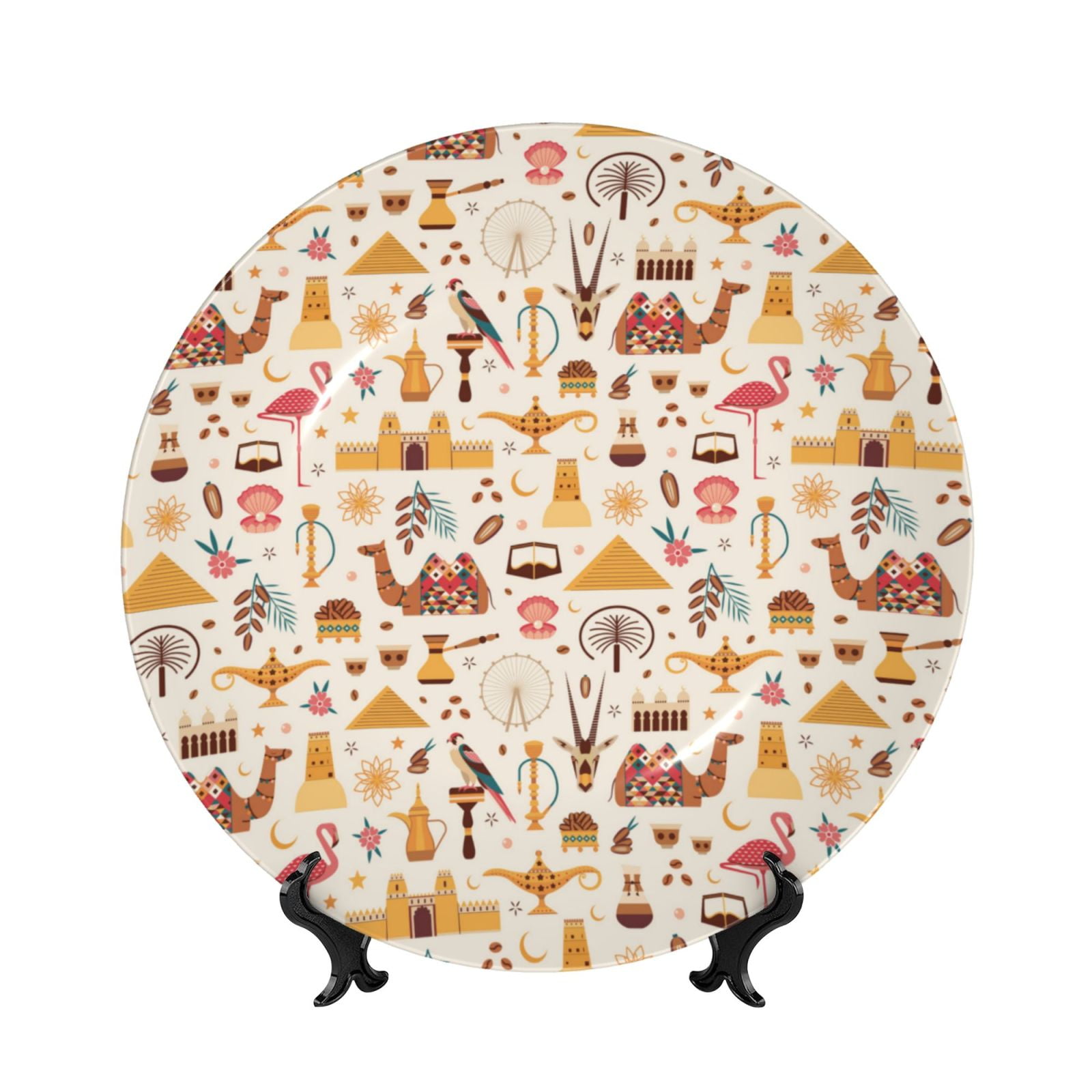 Kdxio UAE Travel1 Bone China Decorative Plate Ceramic Decorative Plate ...