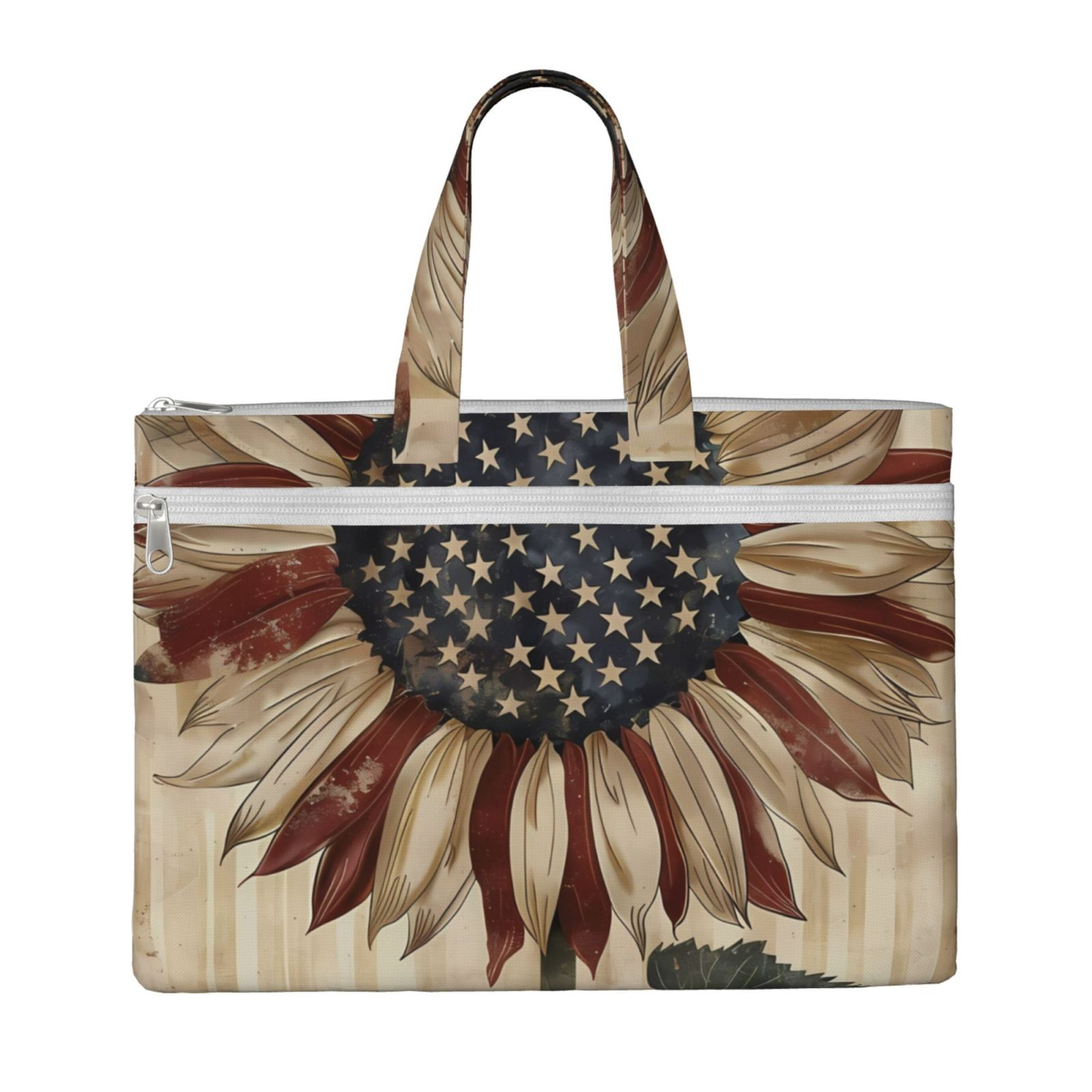 Kdxio USA Sunflower Flag File Tote Document Bag Business Briefcase Bag ...
