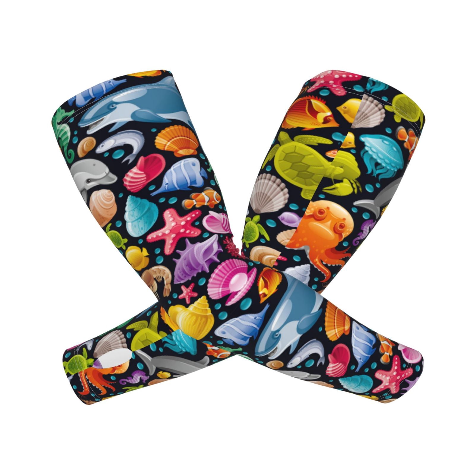 Kdxio Underwater Diving Animals Print UV Sun Protection Arm Sleeves ...